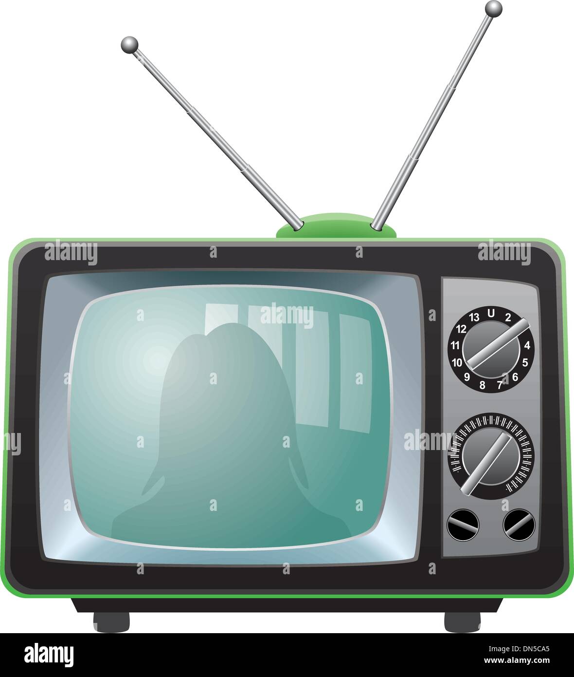 vector retro tv set Stock Vector Image & Art - Alamy