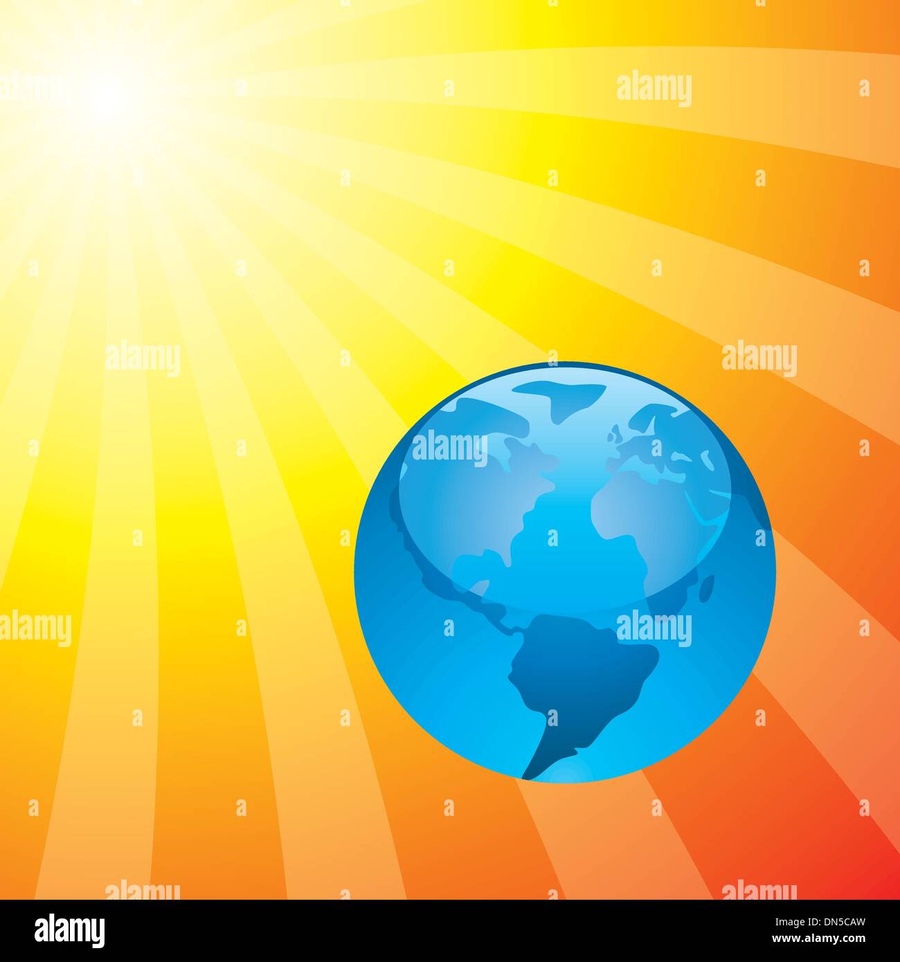 earth and the rising sun Stock Vector Image & Art - Alamy