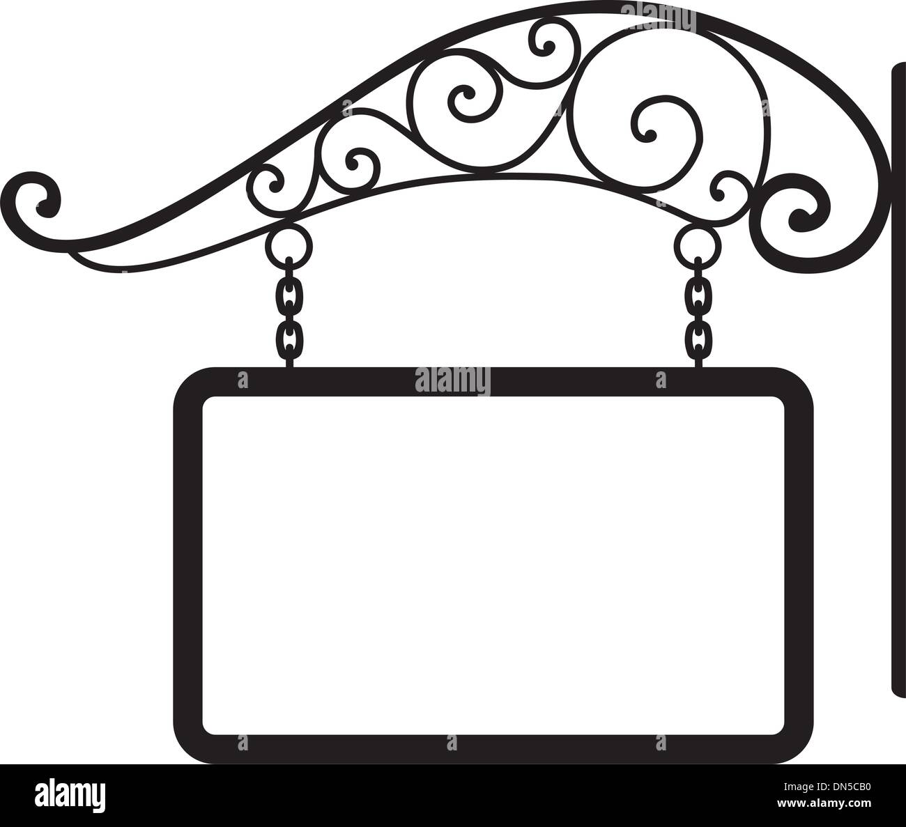 signboard and retro metal decoration Stock Vector Image & Art - Alamy