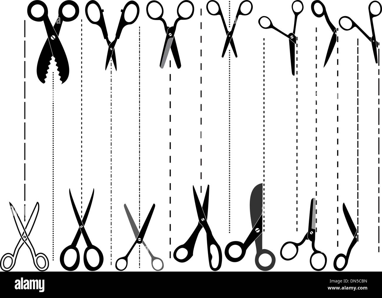 Scissors vectors hi-res stock photography and images - Alamy