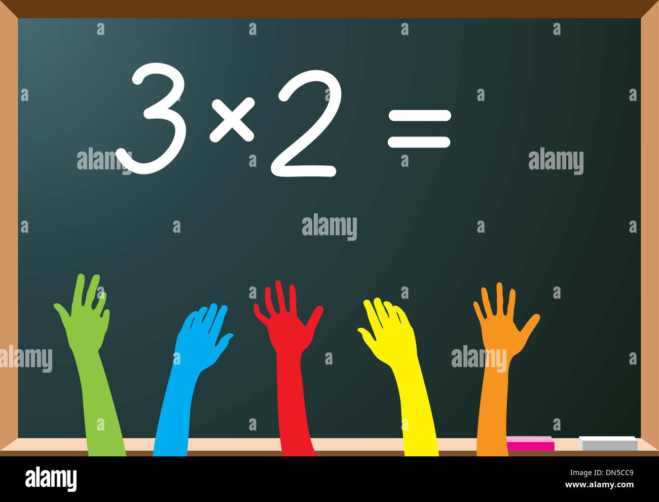 Group elementary students learning Stock Vector Images - Alamy