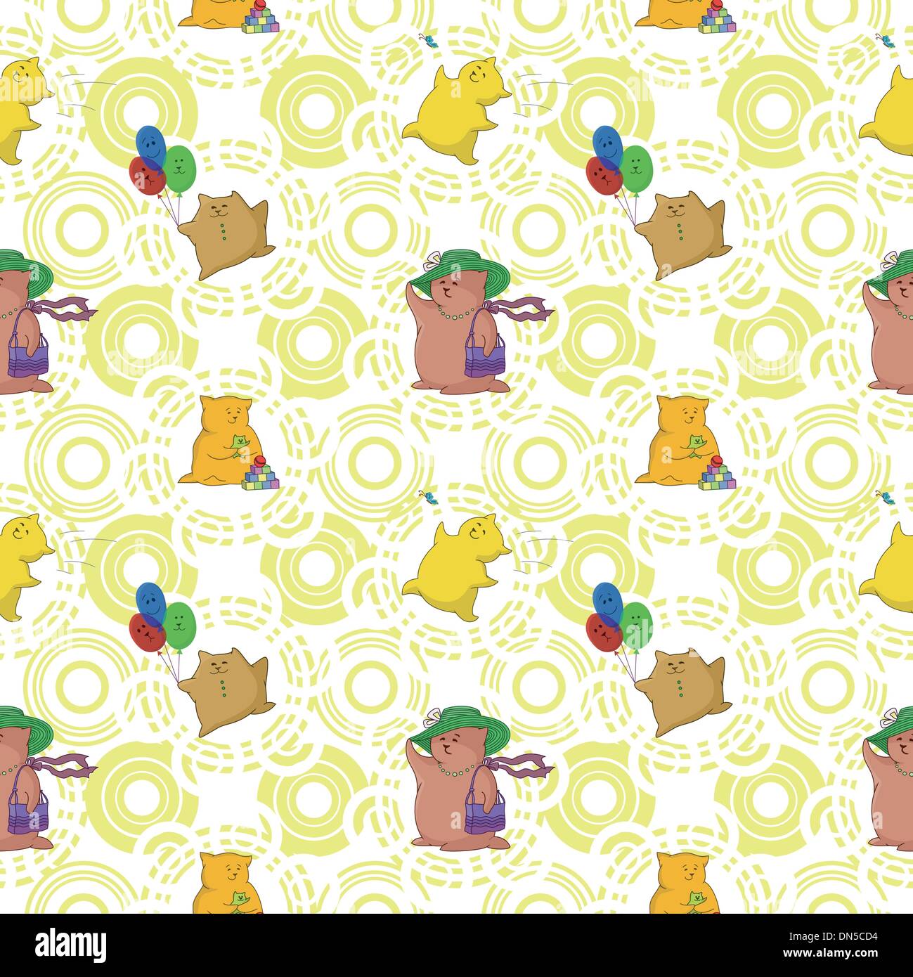 Seamless, cartoon toy animals Stock Vector Image & Art - Alamy