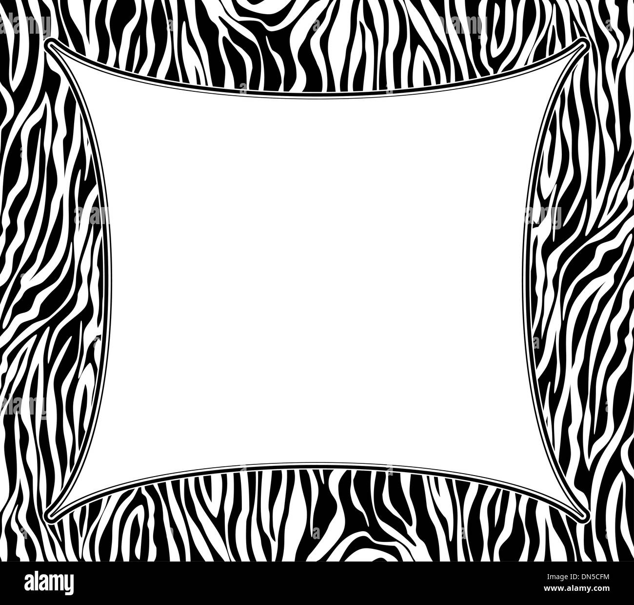 Zebra Print Border Clipart