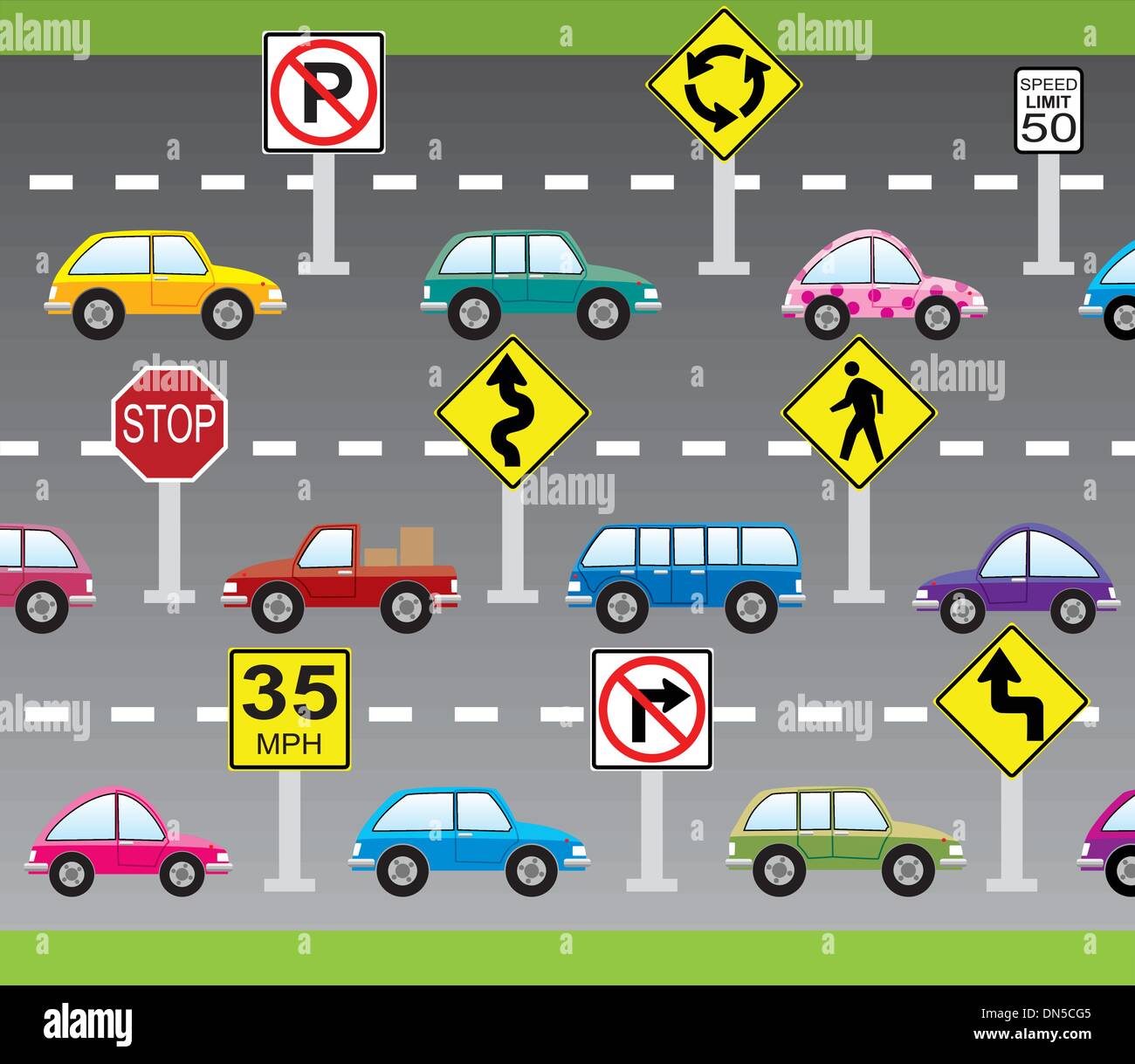 Road signs red urban Stock Vector Images - Alamy