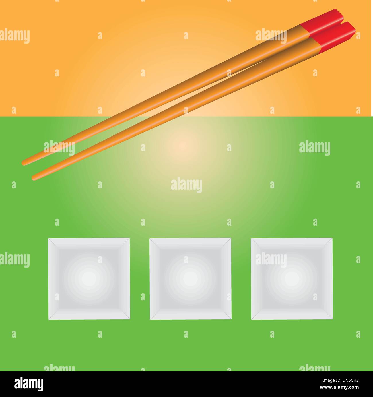 Empty square white plate Stock Vector Images - Alamy