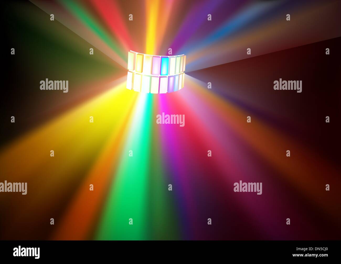 Vector illustration disco lights Stock Vector Images - Alamy