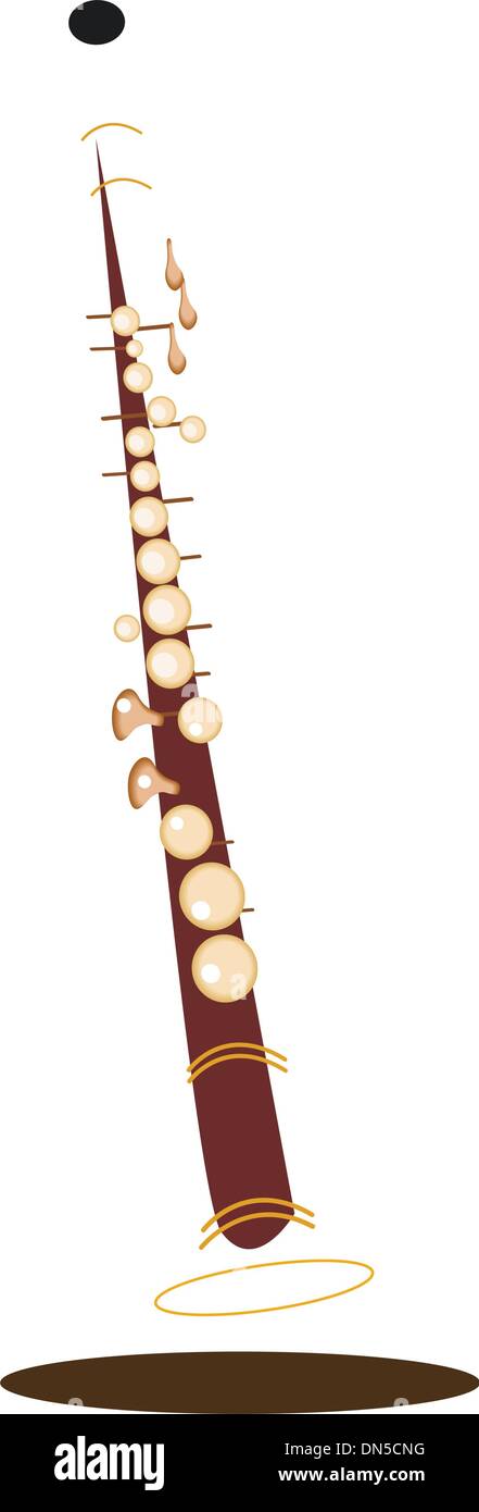 Playing on clarinet Stock Vector Images - Alamy