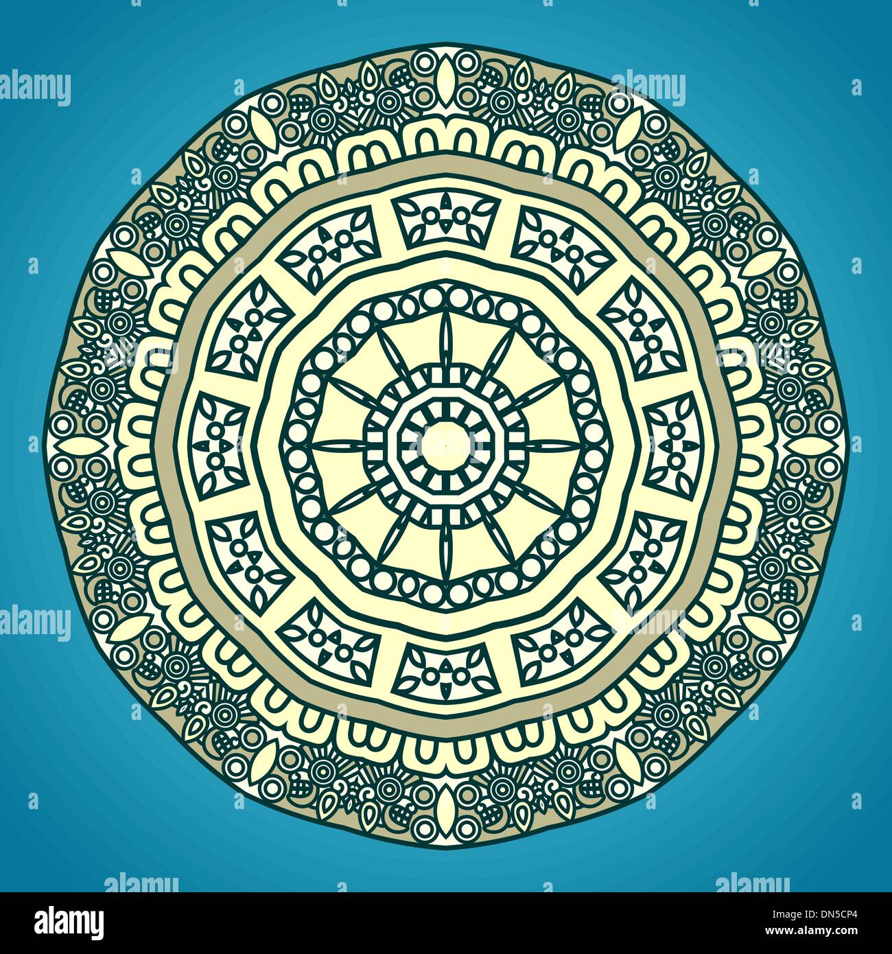 Vector Round Decorative Design Element Stock Vector Image & Art - Alamy
