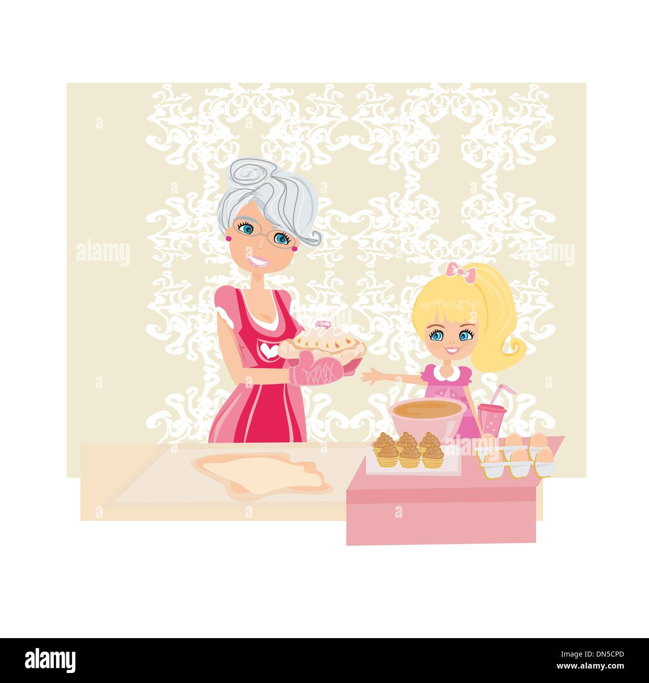 Animated Grandma With Cookies