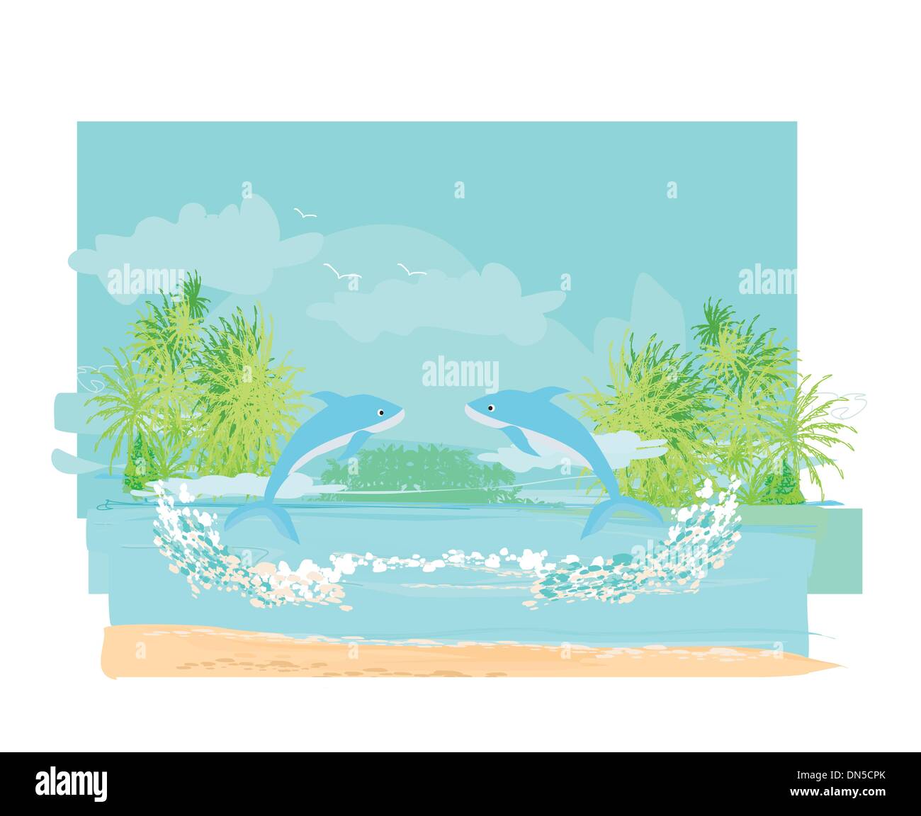 Baby in the sea Cut Out Stock Images & Pictures - Alamy