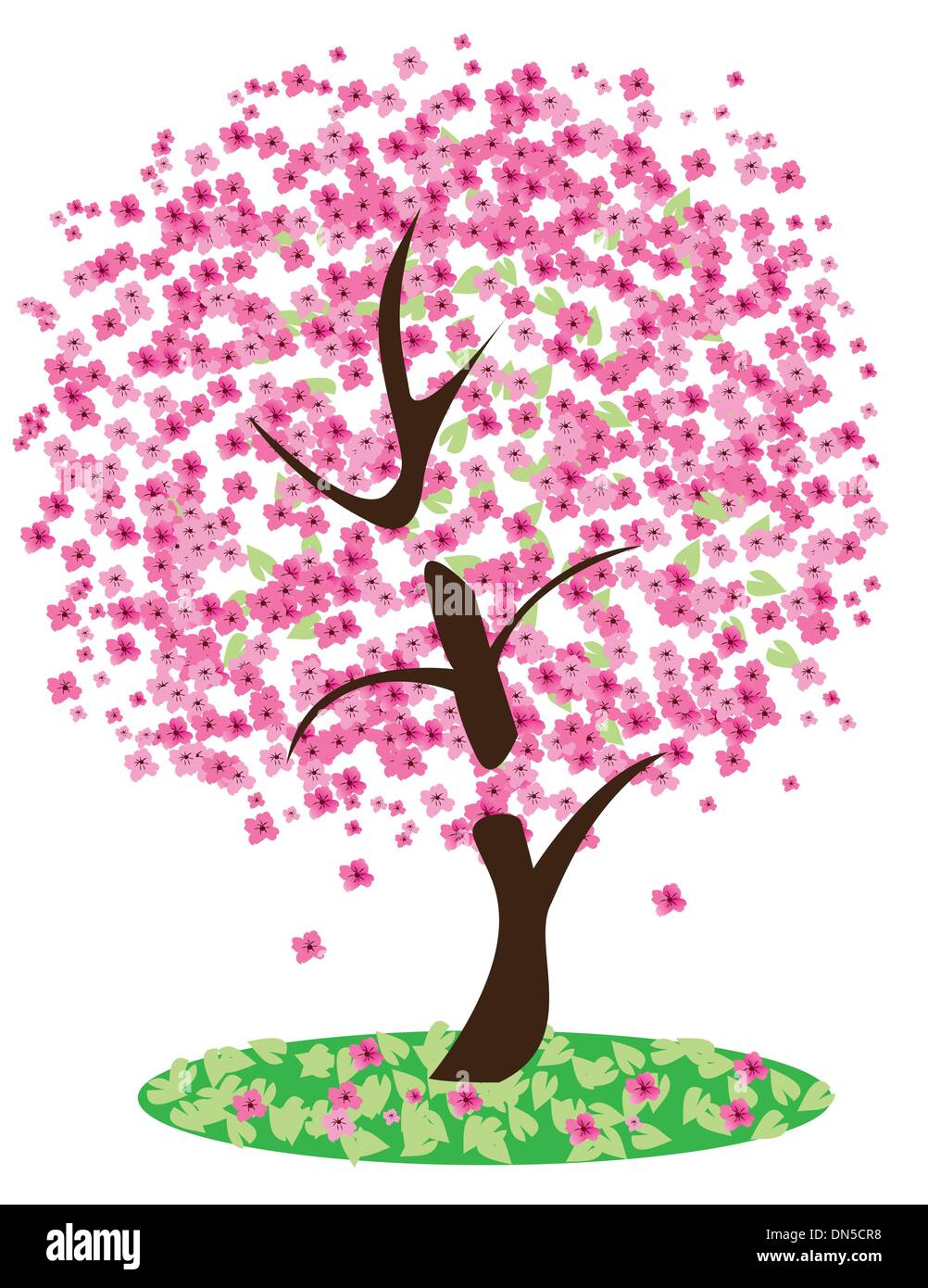 Pink sky tree Cut Out Stock Images & Pictures - Alamy