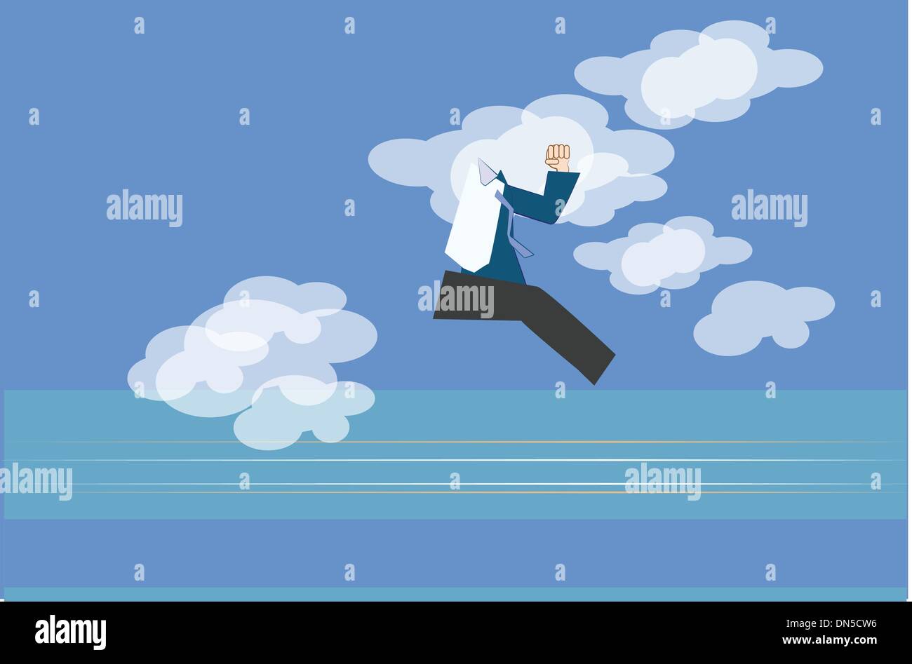 Man in high Stock Vector Images - Alamy