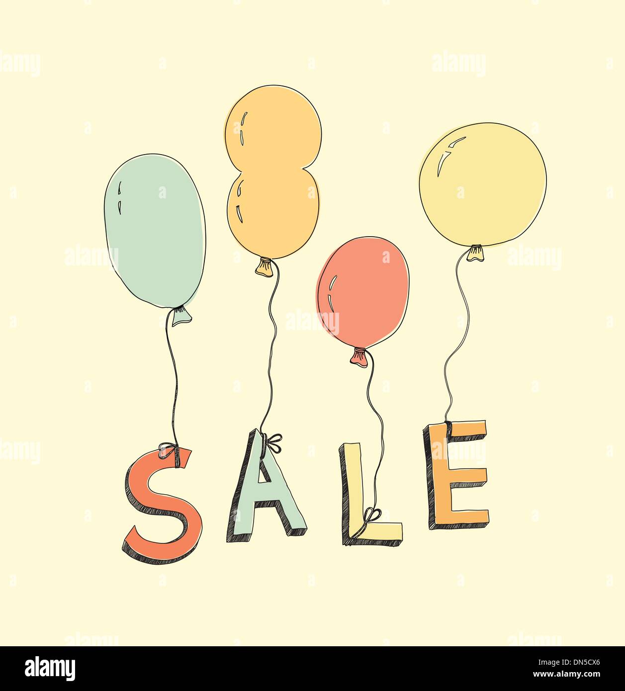 Hand drawn sale illustration Stock Vector Image & Art - Alamy