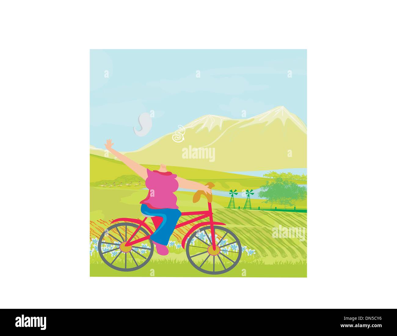 Aged woman Stock Vector Images - Alamy