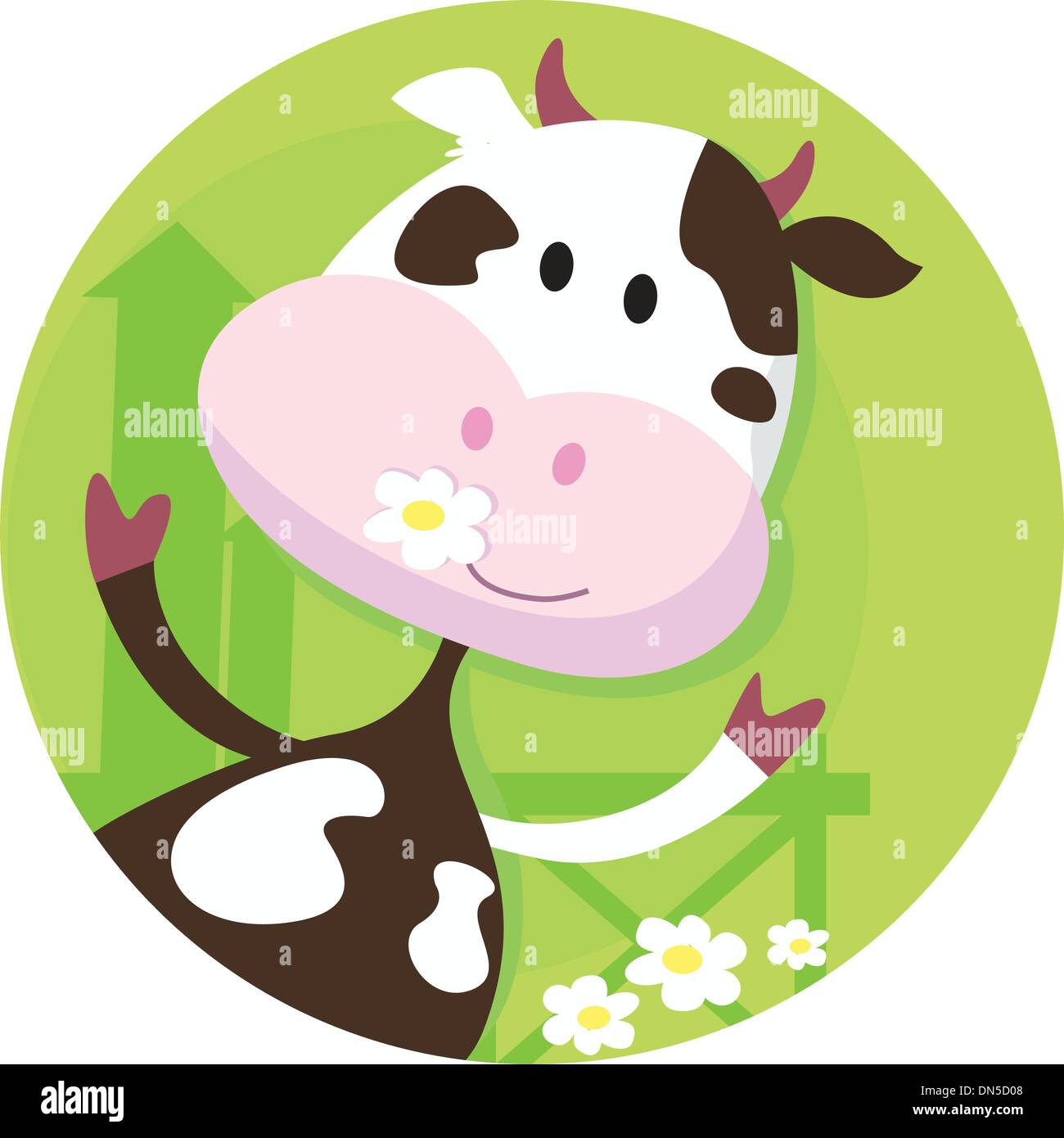 Happy cow character - farm animal Stock Vector Image & Art - Alamy