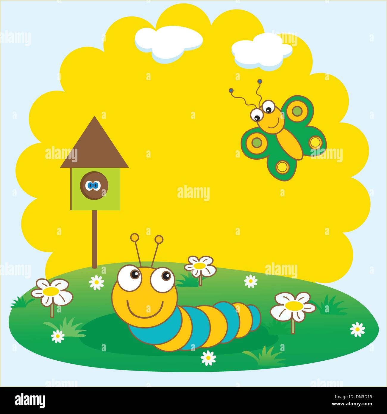 Daisy caterpillar Stock Vector Images - Alamy