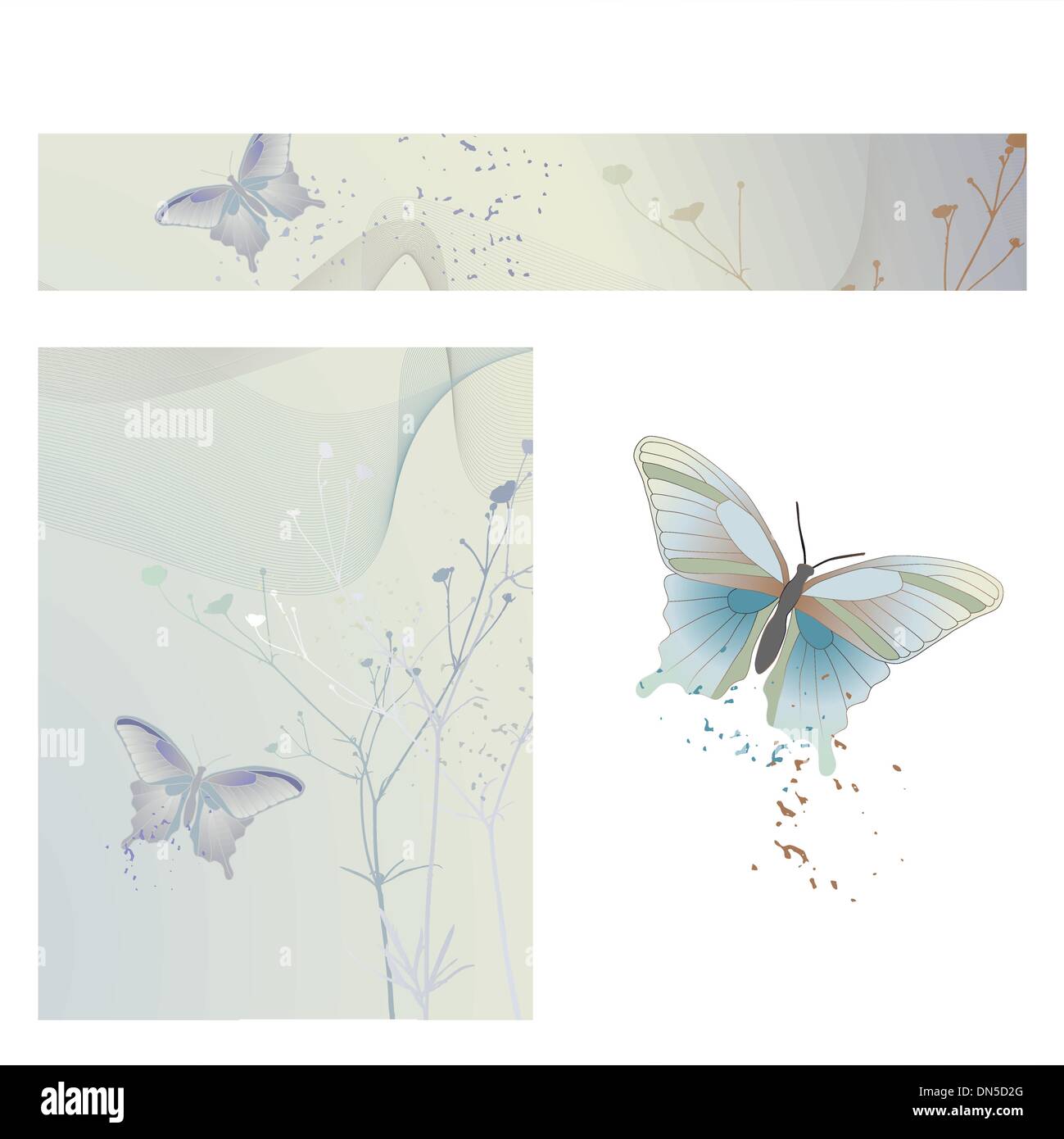 Silhouette of a butterfly Cut Out Stock Images & Pictures - Alamy