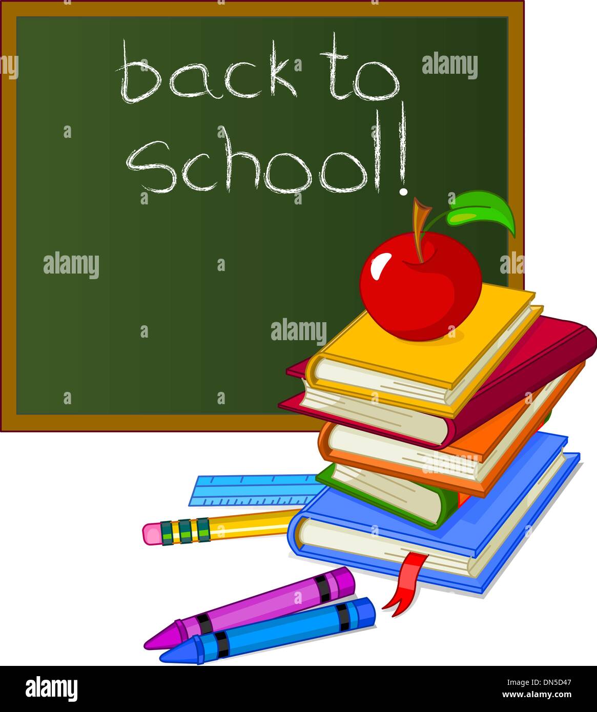 Back to books Stock Vector Images - Alamy