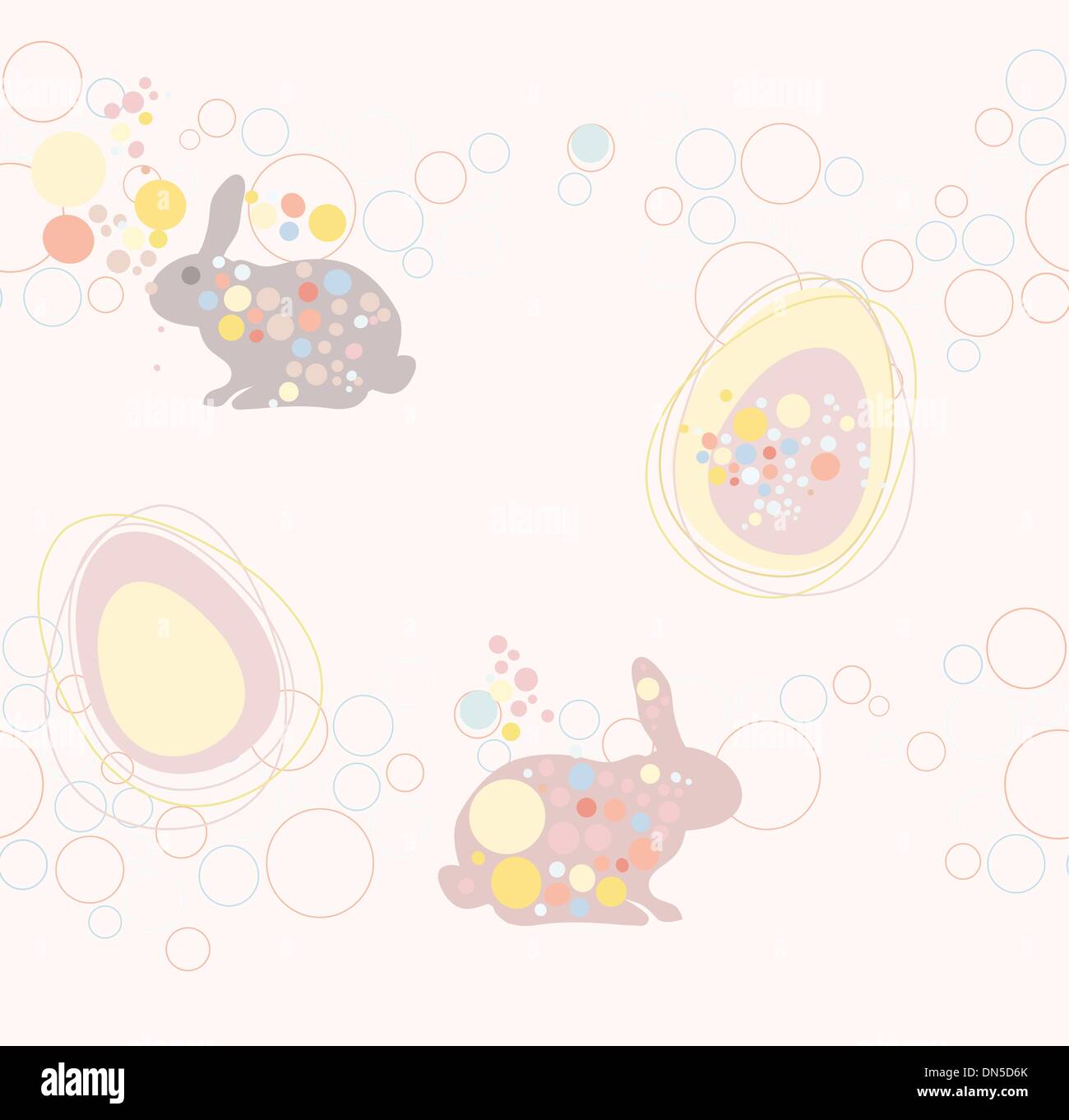 cute easter rabbit and egg pattern Stock Vector Image & Art - Alamy
