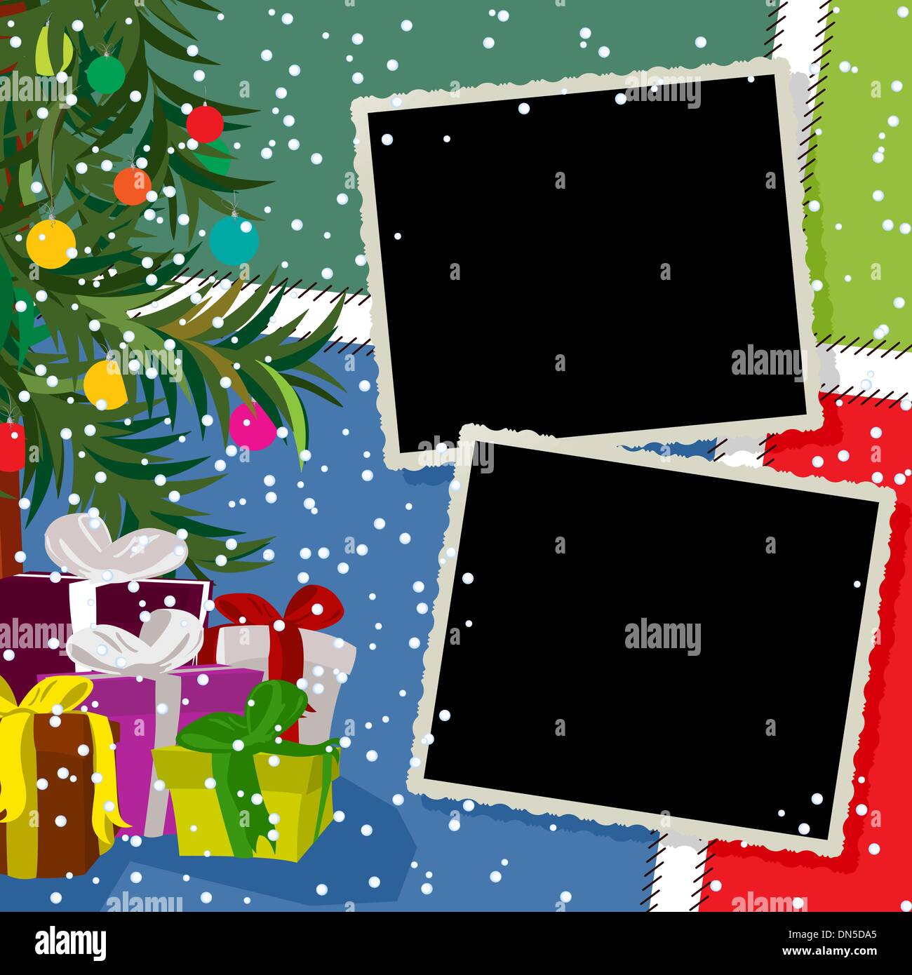Winter holidays collage Stock Vector Image & Art - Alamy