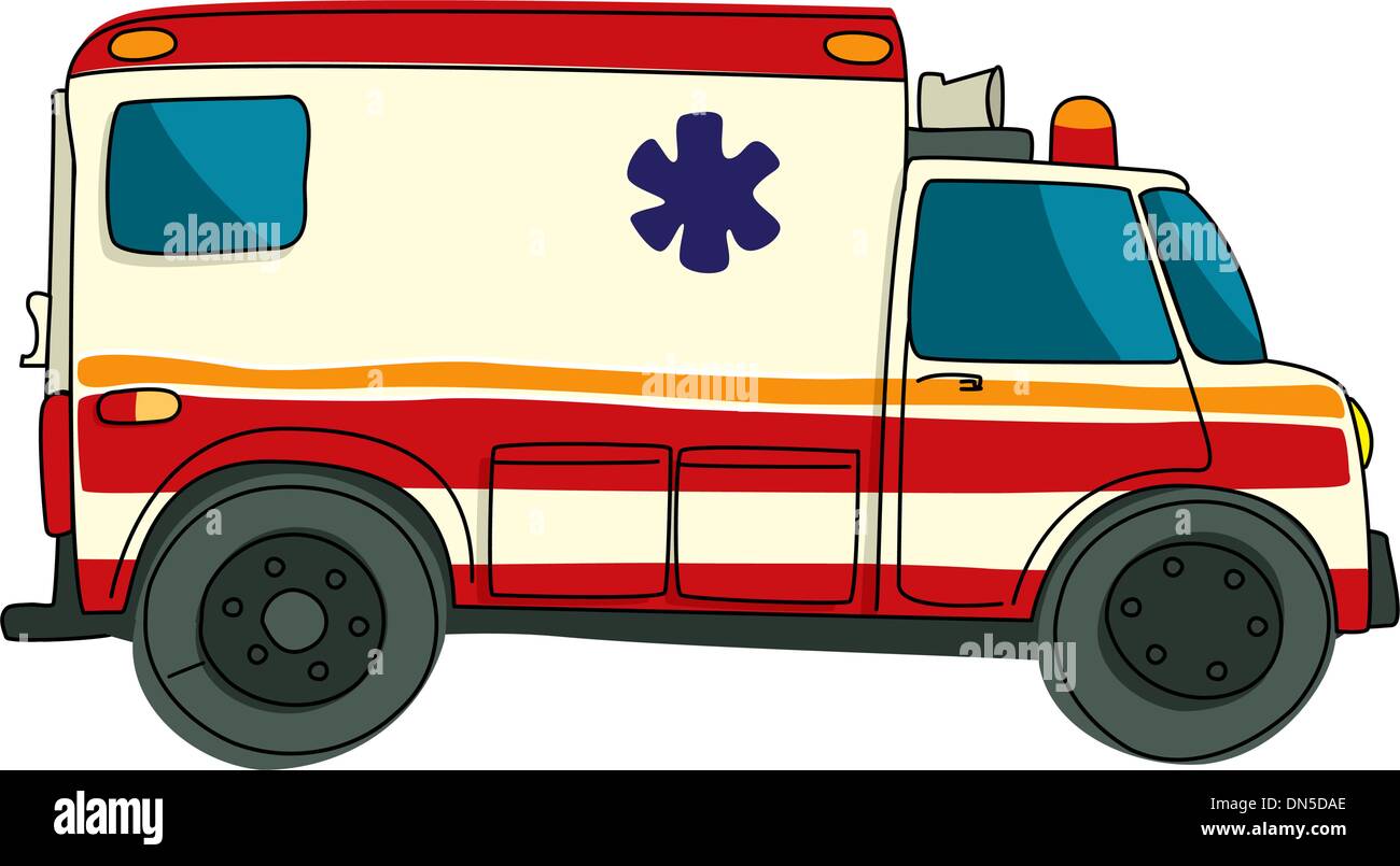 Ambulance cartoon hi-res stock photography and images - Alamy