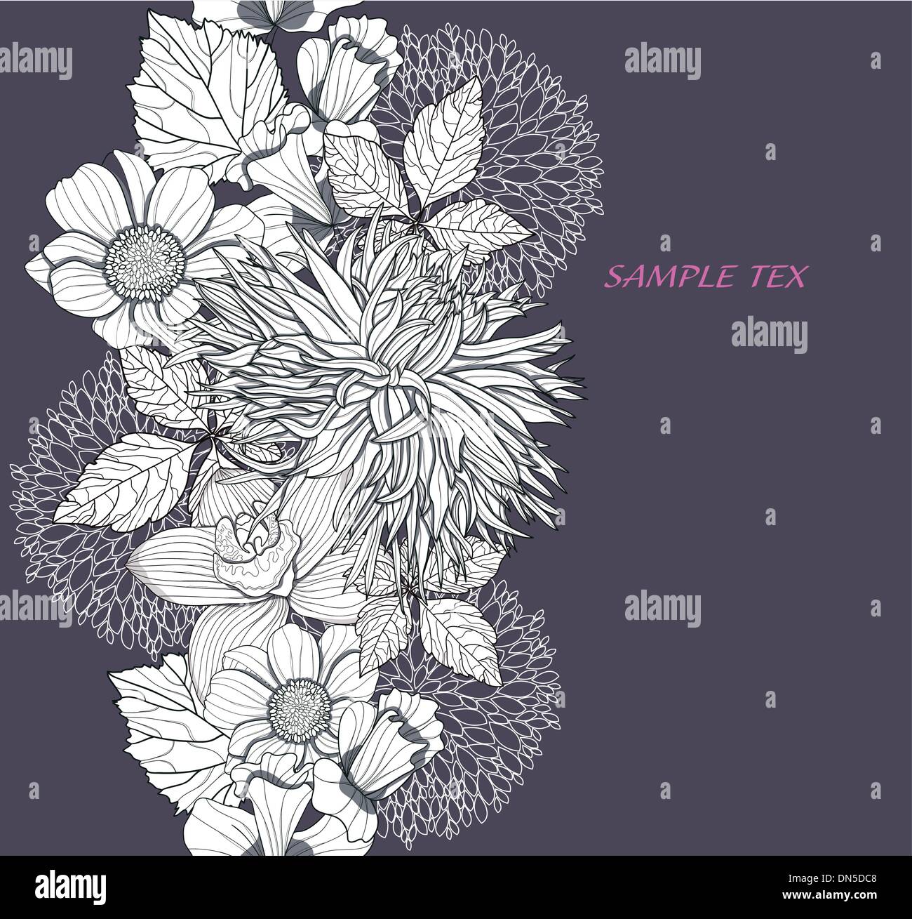 Modern abstract flower background Stock Vector Image & Art - Alamy