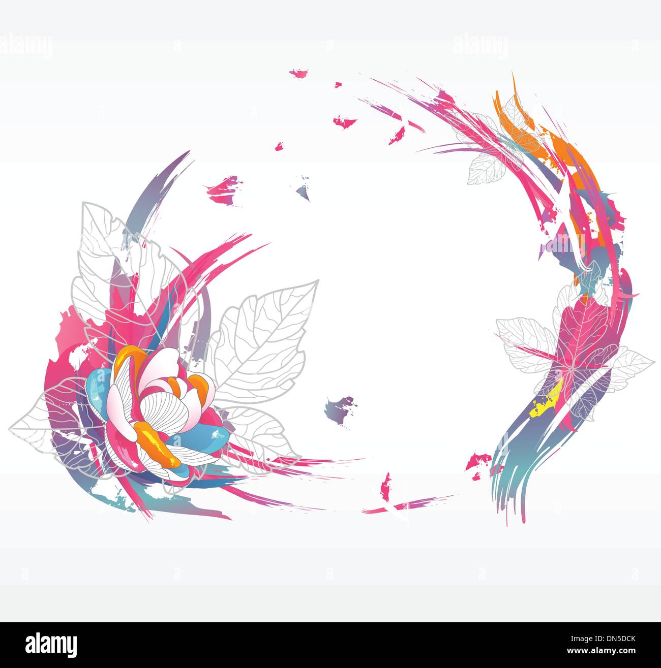 Modern abstract floral background. Background with flowers Stock Vector ...