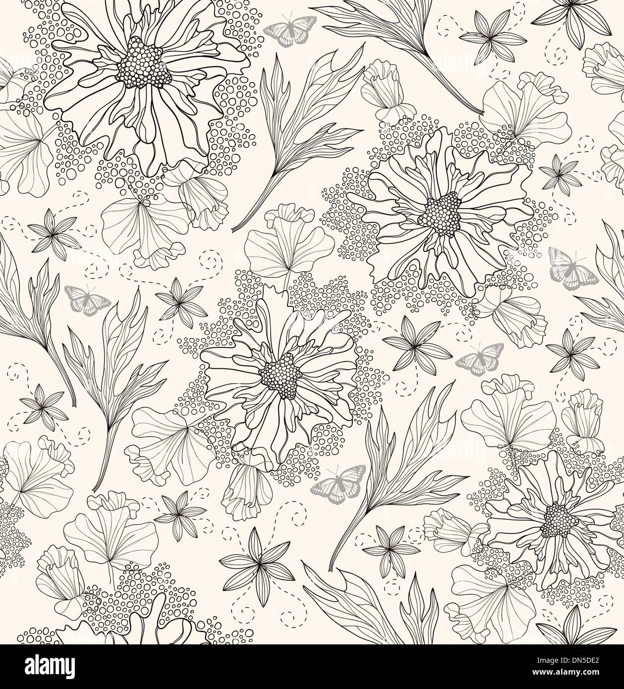 Abstract floral pattern hi-res stock photography and images - Alamy