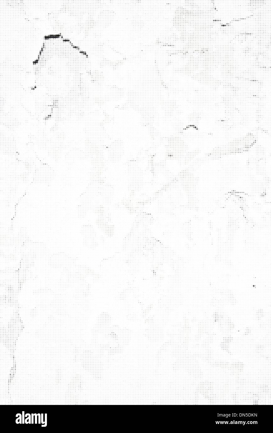 Vector halftone background space Cut Out Stock Images & Pictures - Alamy