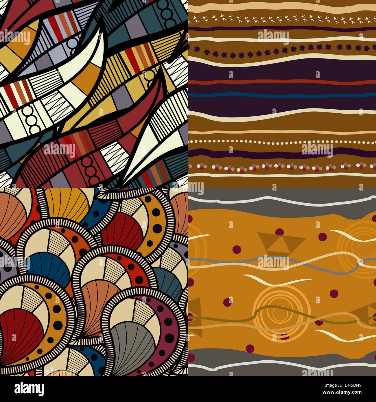 Set of African seamless patterns Stock Vector Image & Art - Alamy