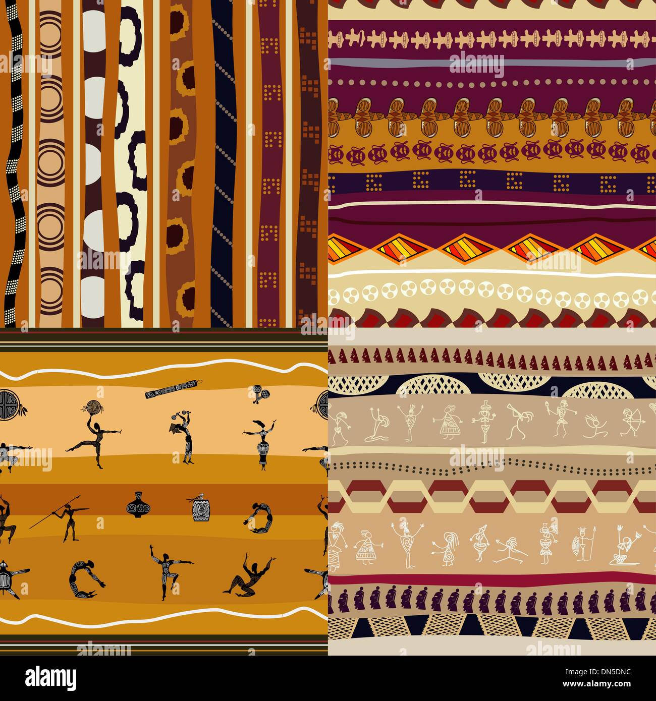 African mask dance Stock Vector Images - Alamy