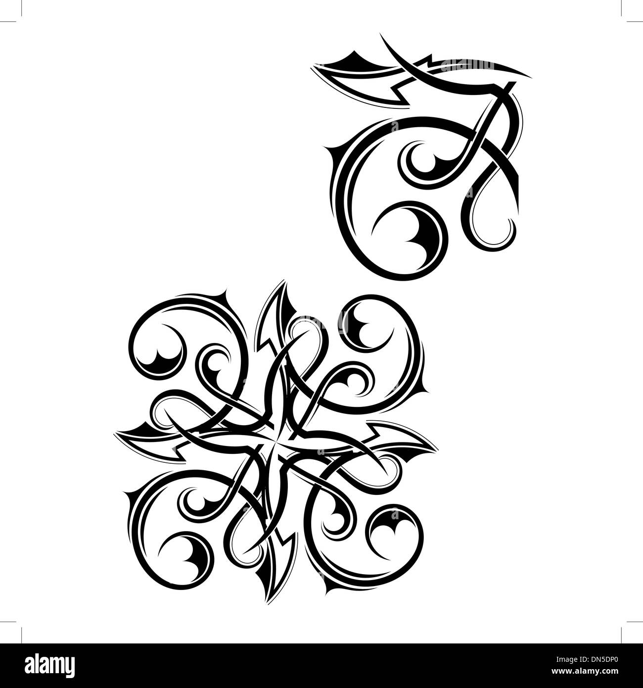 Black tribal element for design Stock Vector Image & Art - Alamy