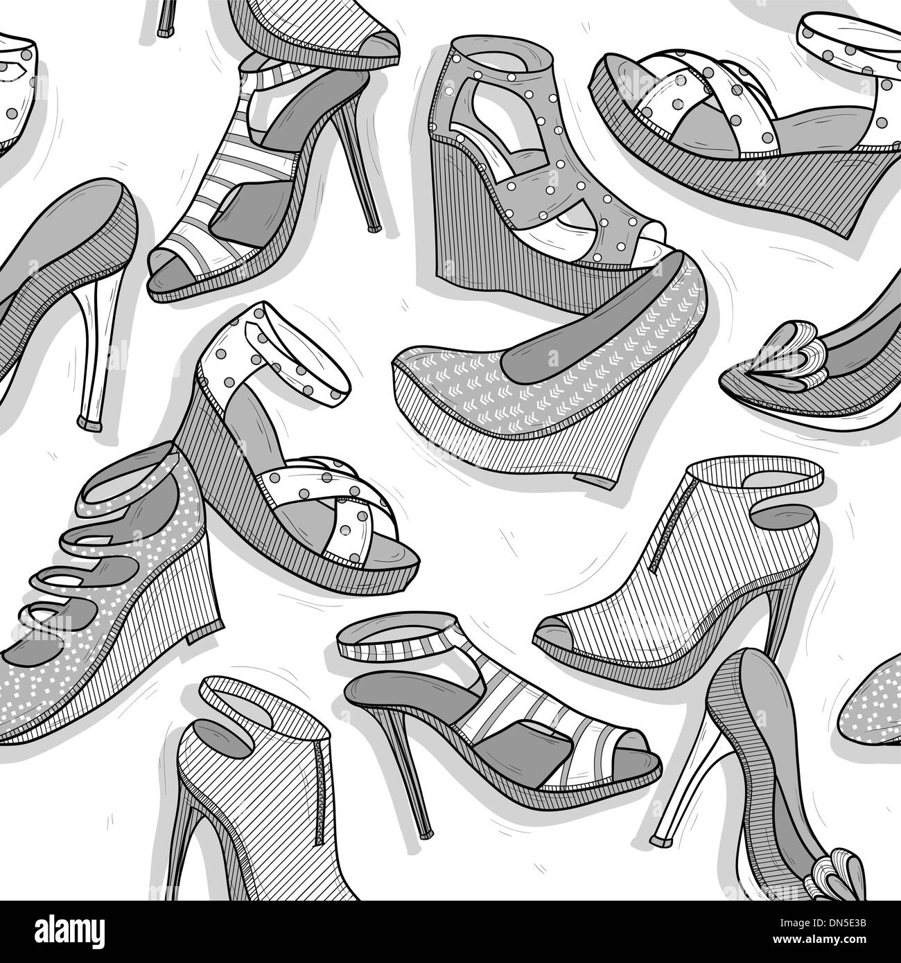 Fashion shoes Stock Vector Images - Alamy