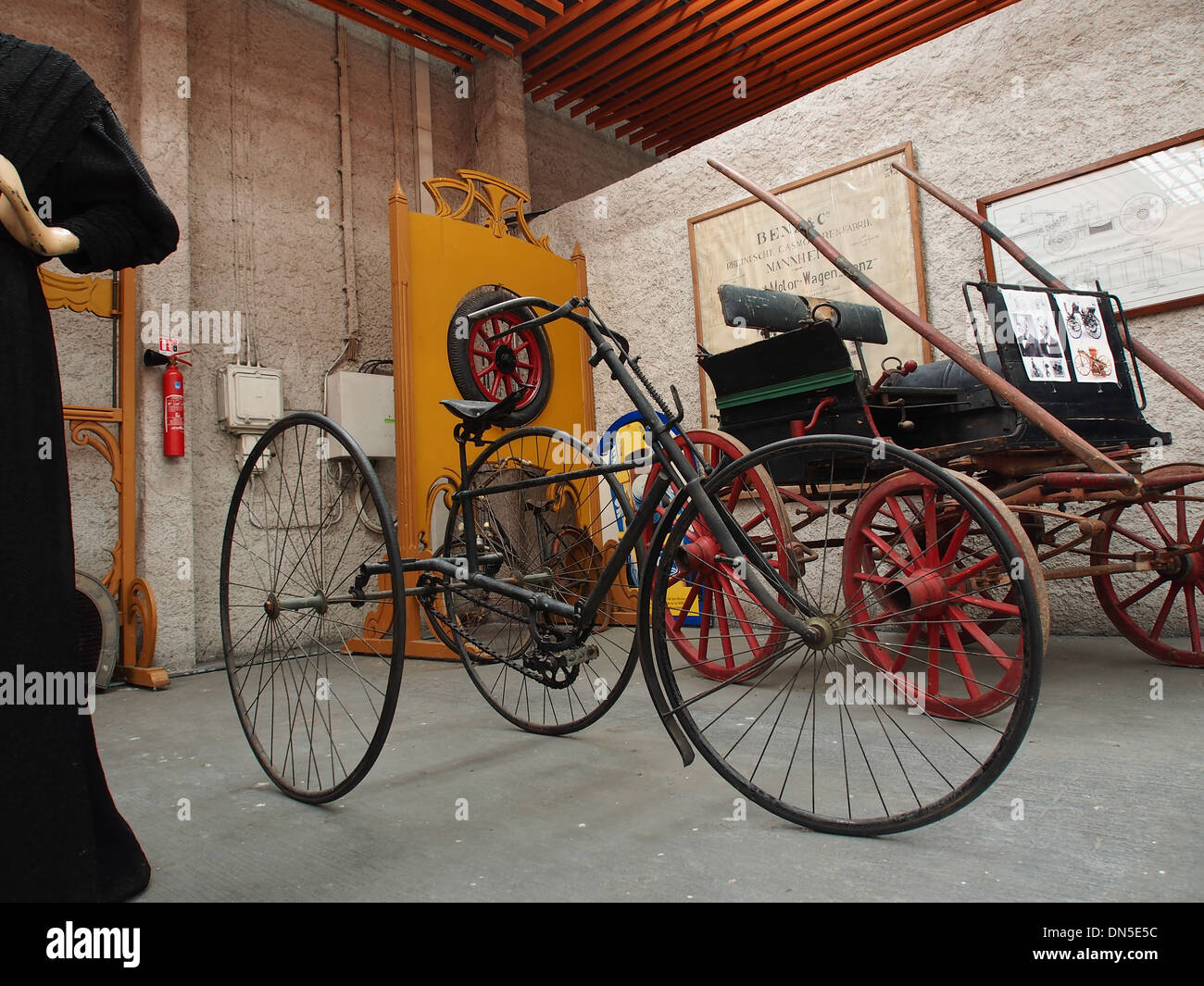 A vintage tricycle displayed by the Association Lorraine des Amateurs d ...