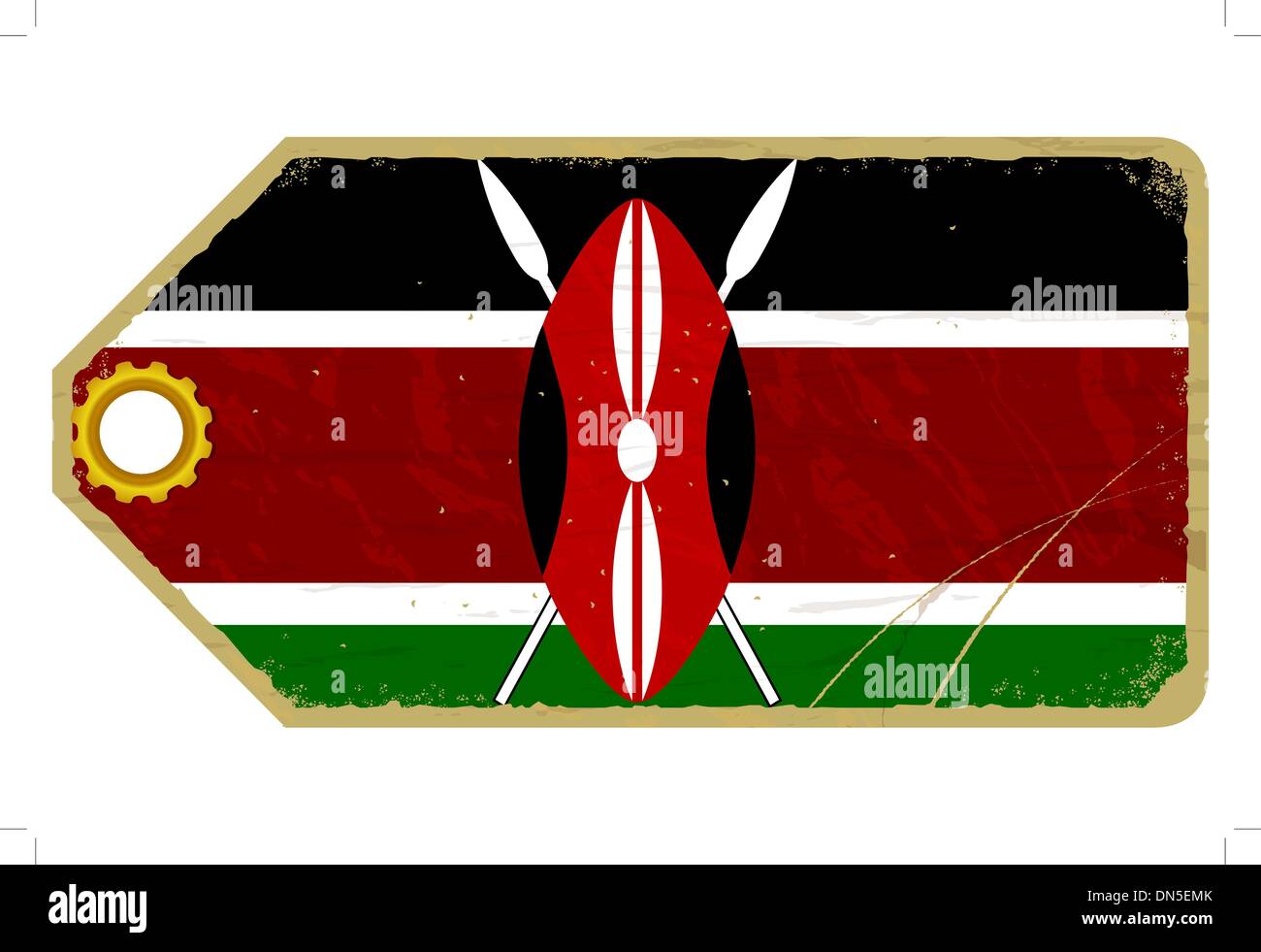 Vintage label with the flag of Kenya Stock Vector Image & Art - Alamy