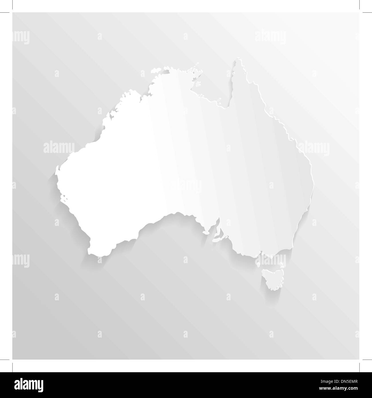 Paper map of Australia Stock Vector Image & Art - Alamy