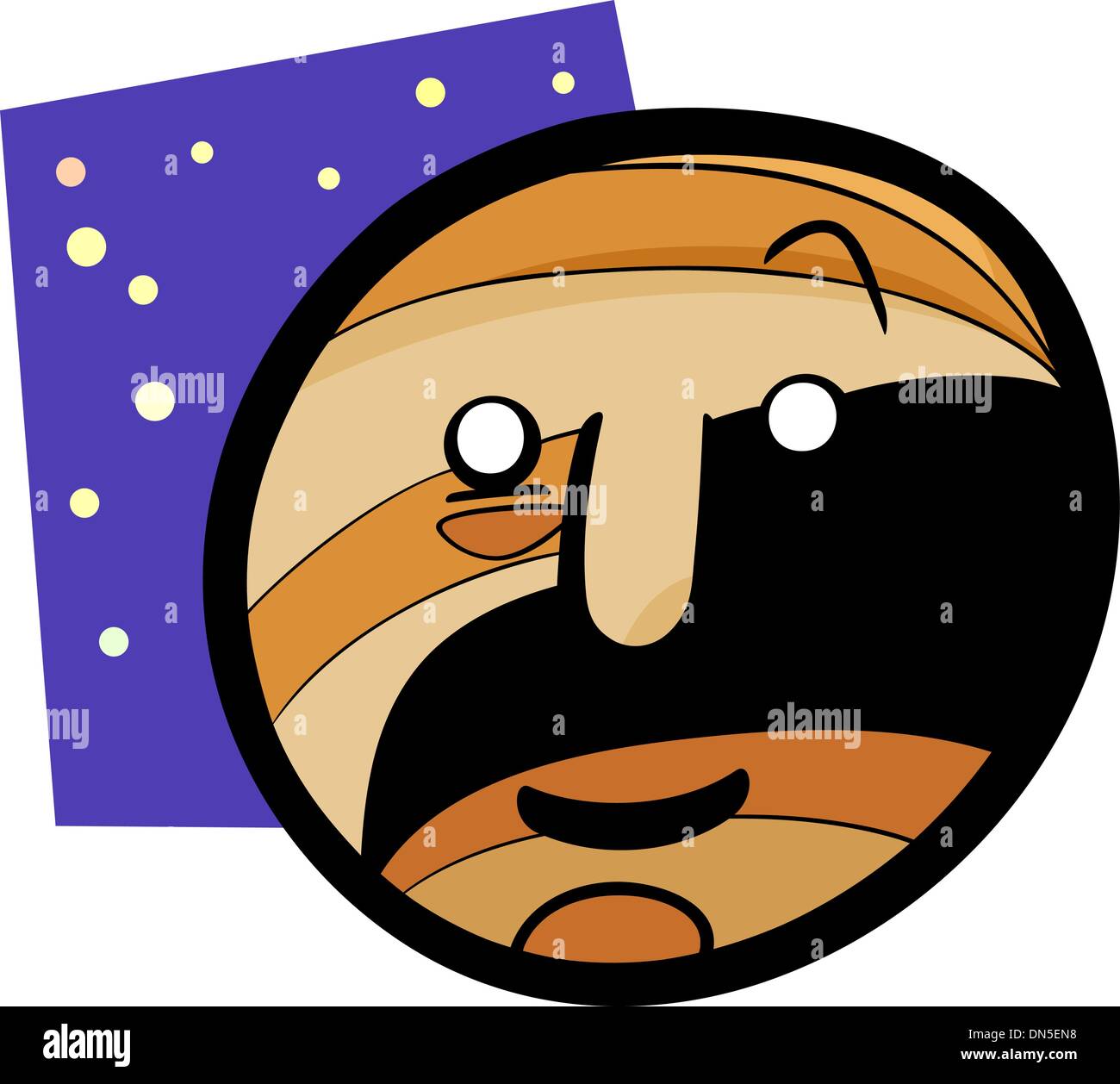 Funny Jupiter Planet Cartoon Illustration Stock Vector Image And Art Alamy