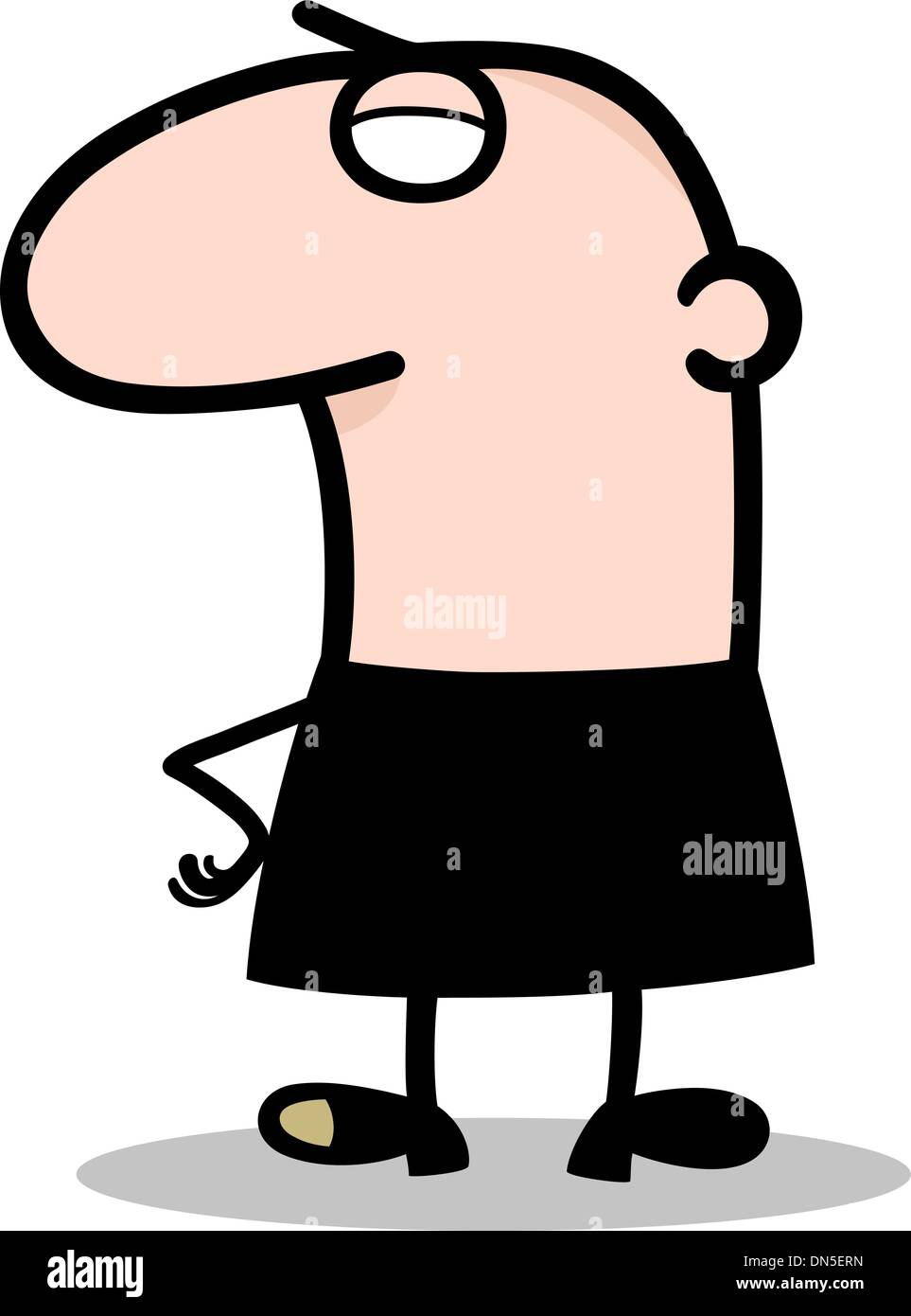 skeptic man cartoon illustration Stock Vector Image & Art - Alamy