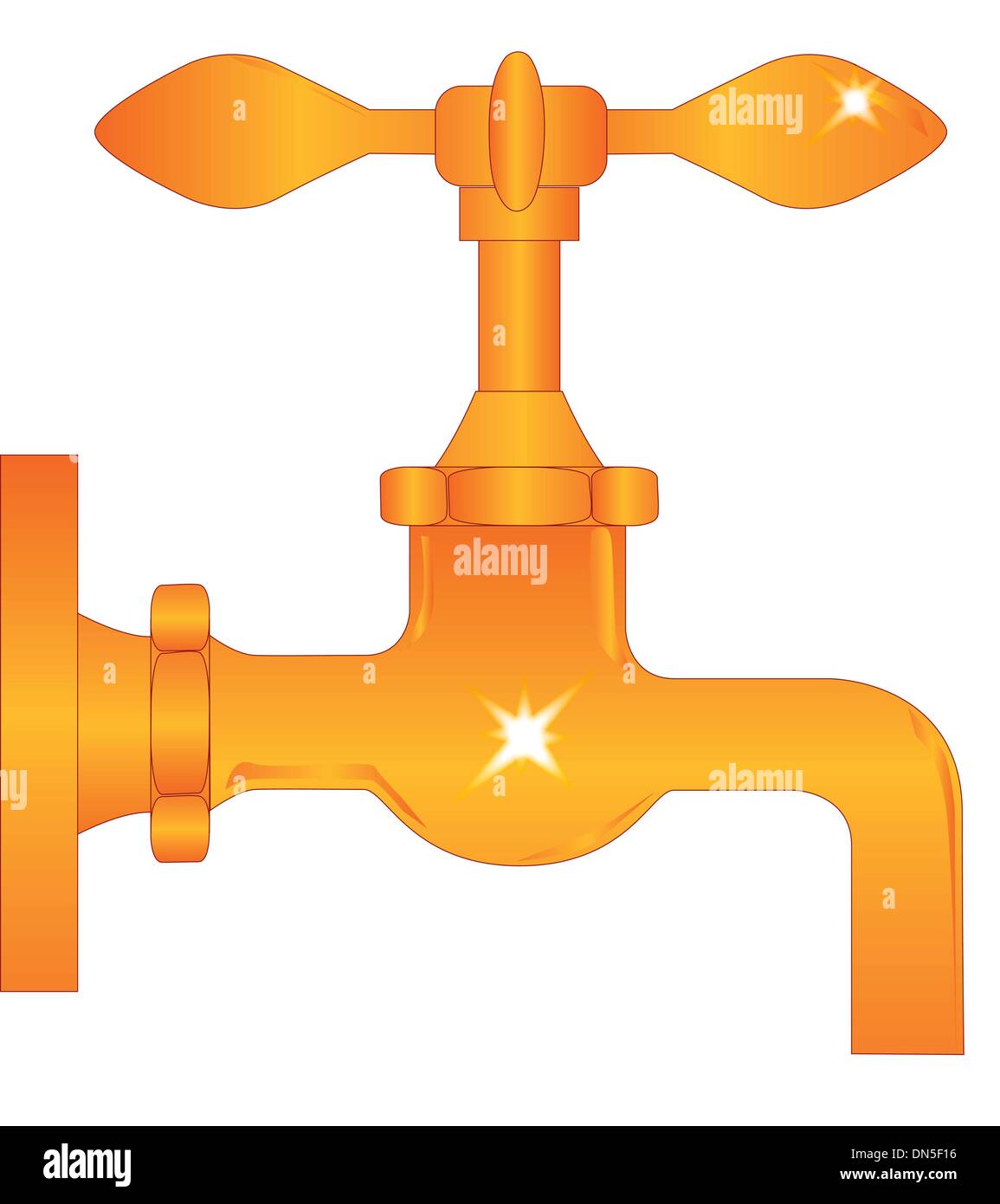 Outside faucet Stock Vector Images - Alamy