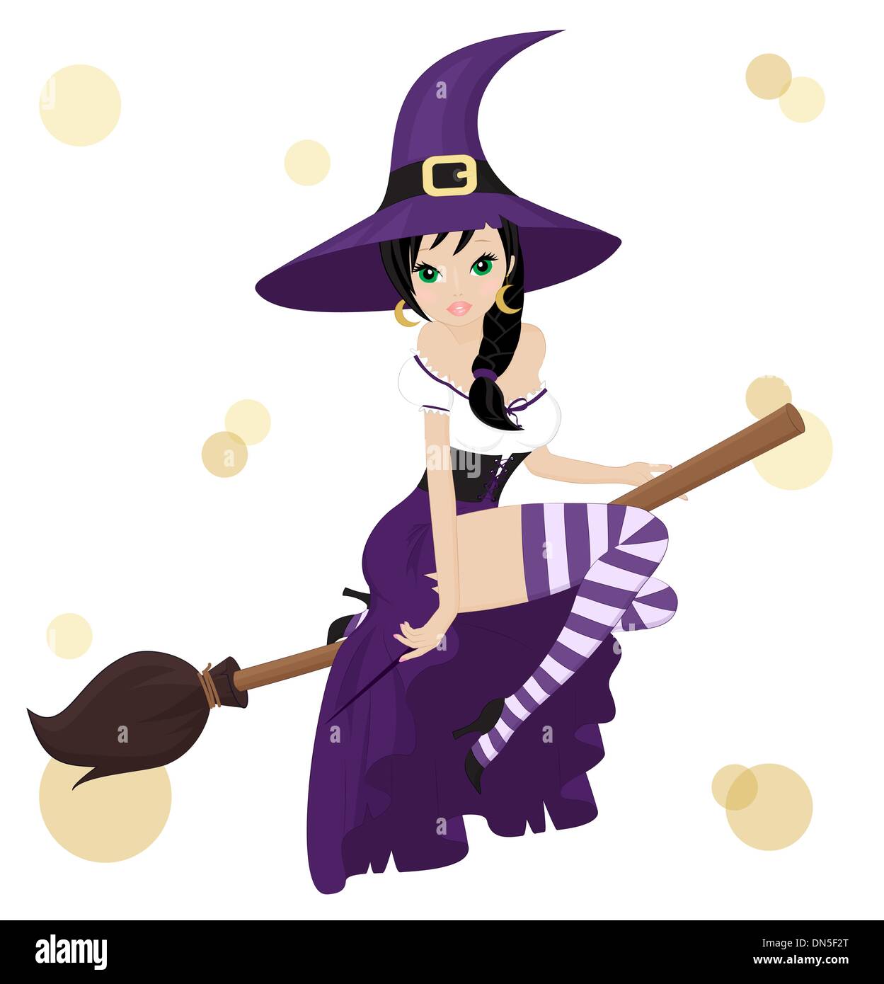 Witch vectors Cut Out Stock Images & Pictures - Alamy