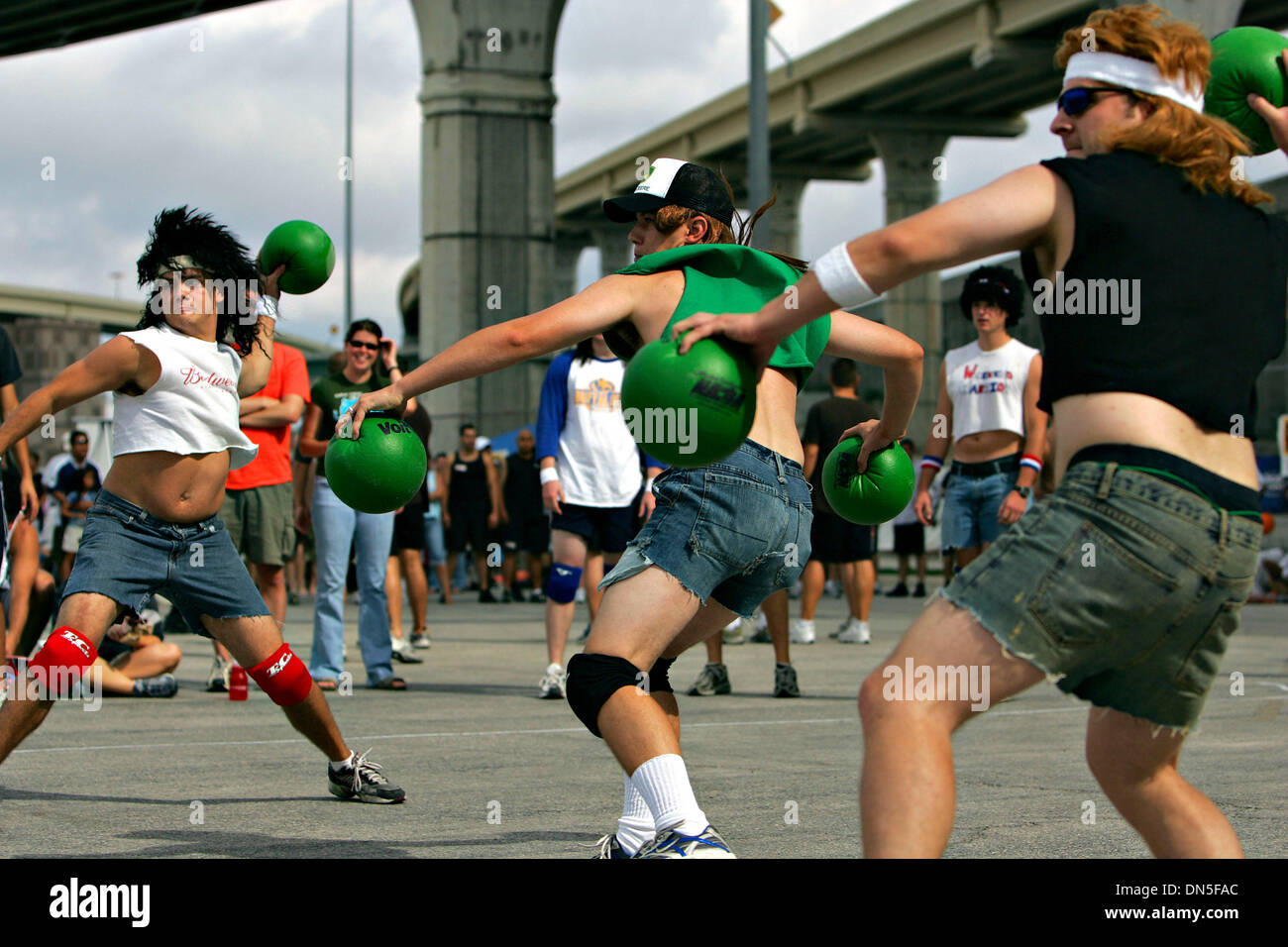 Sep 30, 2006; San Antonio, TX, USA; Mullet Madness teammates Mike ...
