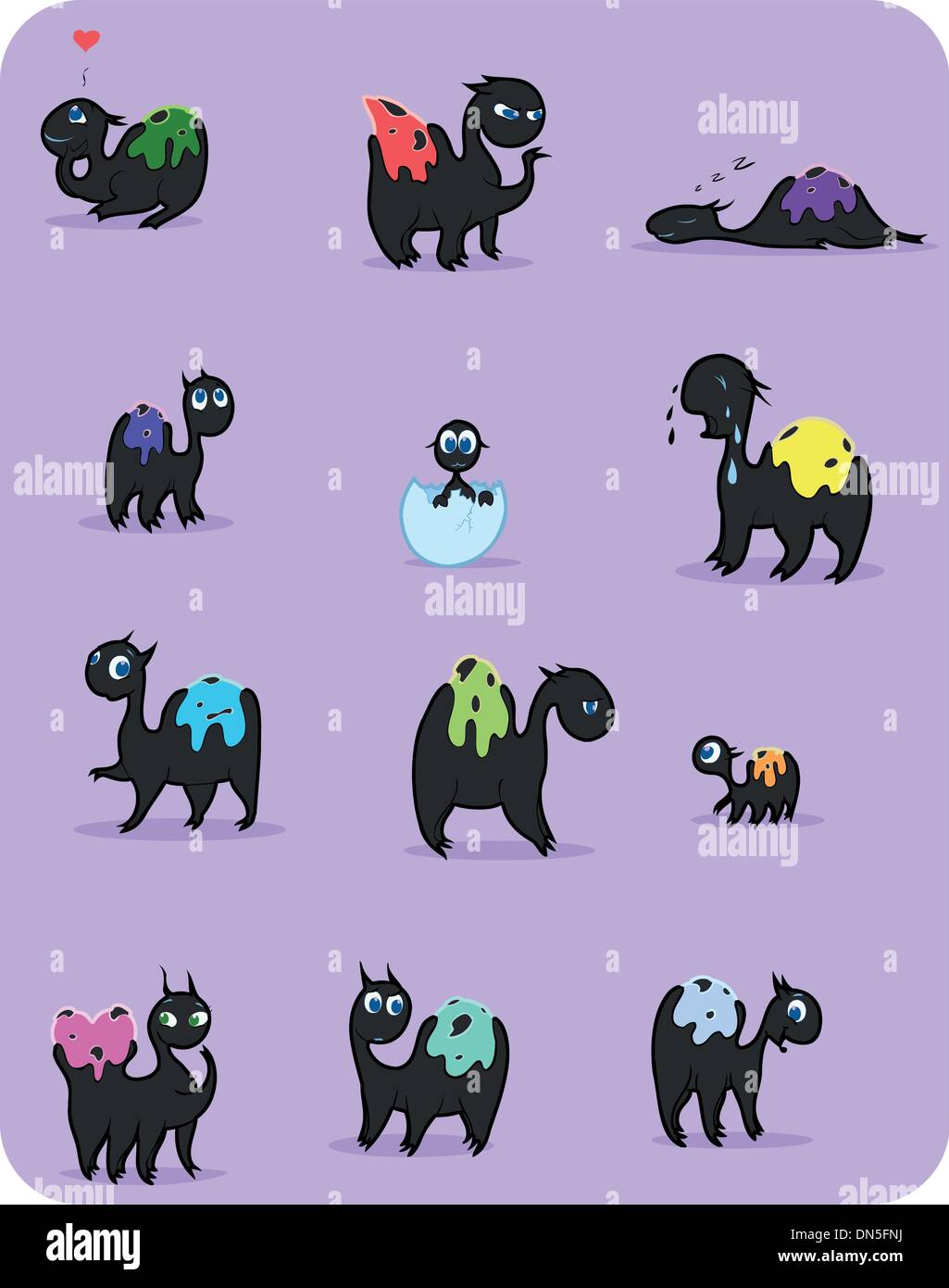 Vector creature Stock Vector Images - Alamy