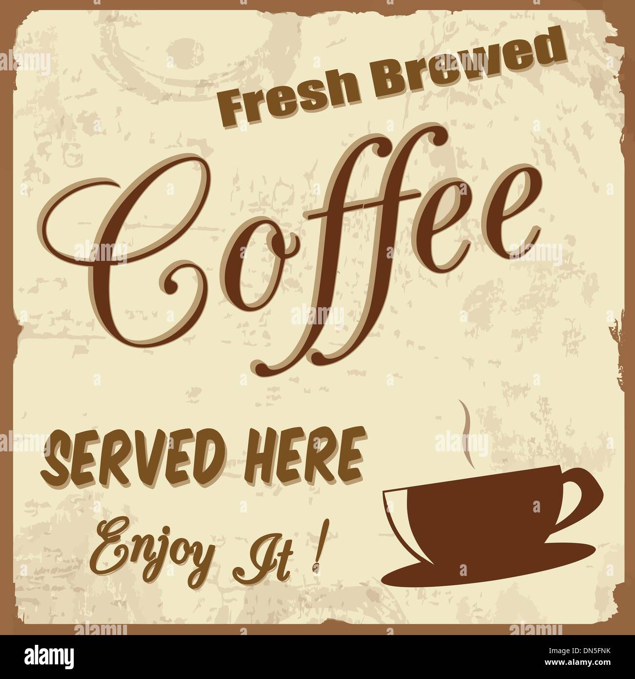 Vintage Coffee poster Stock Vector Image & Art - Alamy