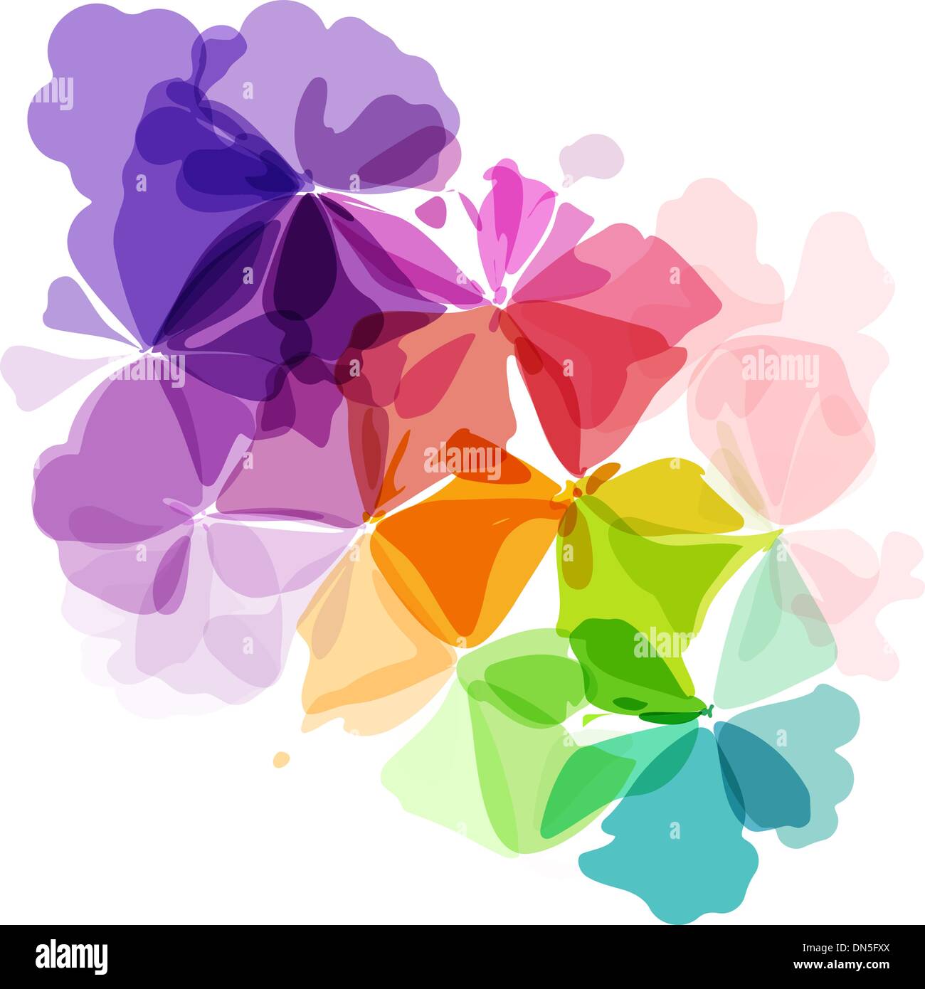 Red and green watercolor painting Stock Vector Images - Alamy