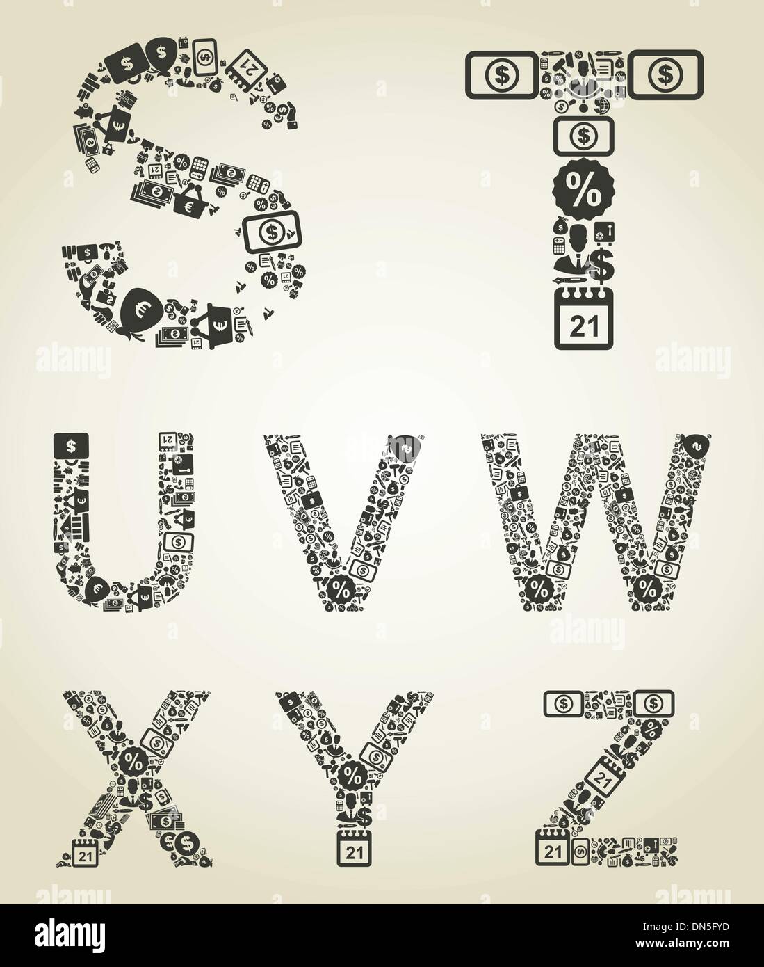 Building alphabet Stock Vector Images - Alamy