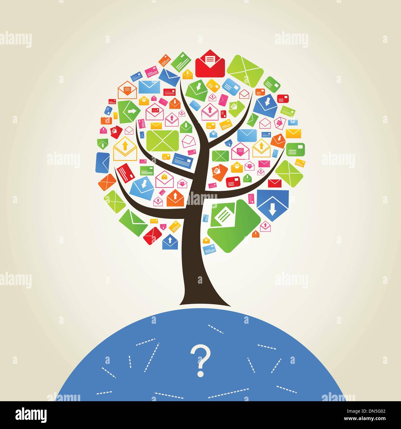 Communication tree Stock Vector Images - Alamy