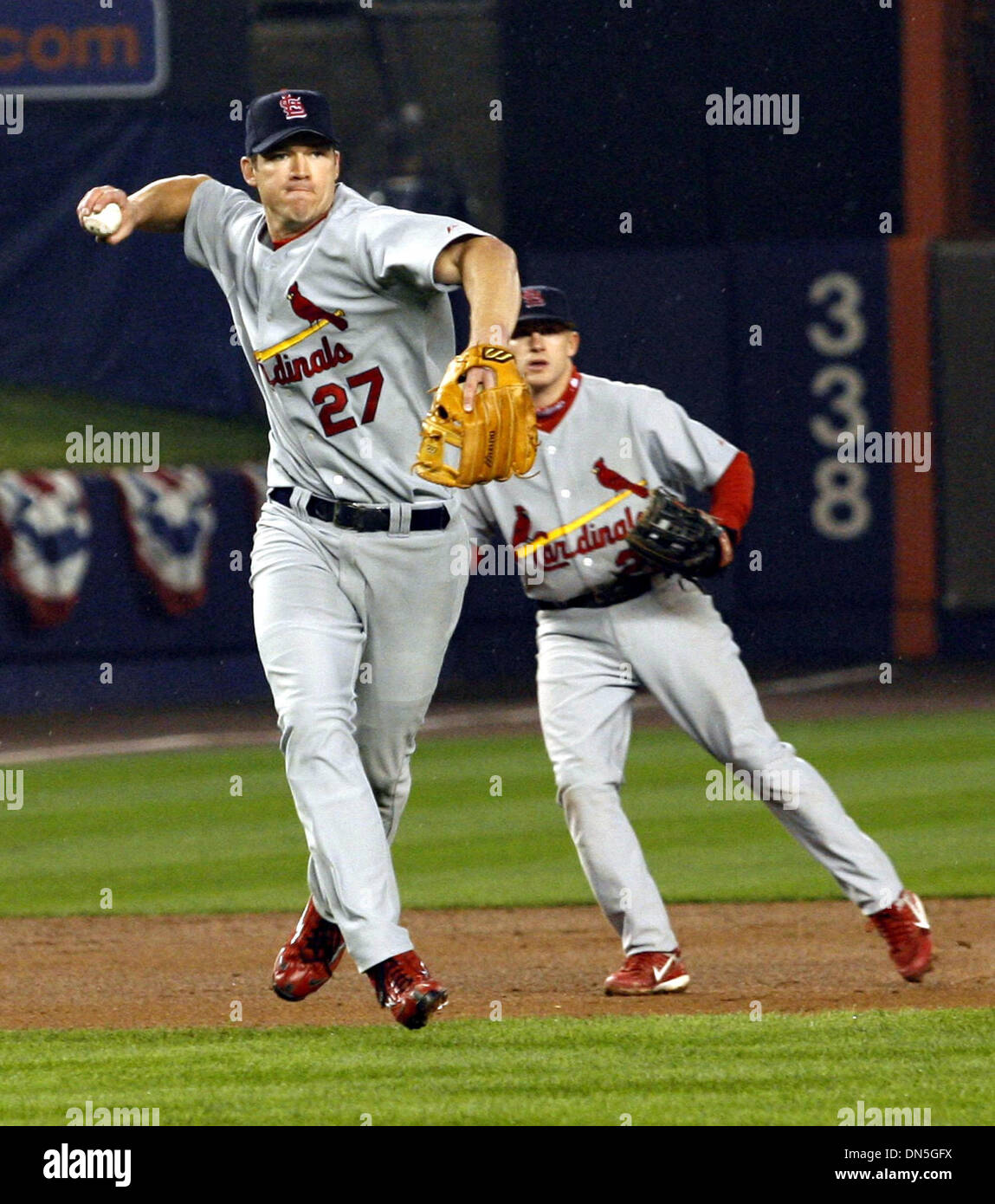 Oct 19, 2006; New York, NY, USA; St. Louis Cardinals third baseman ...