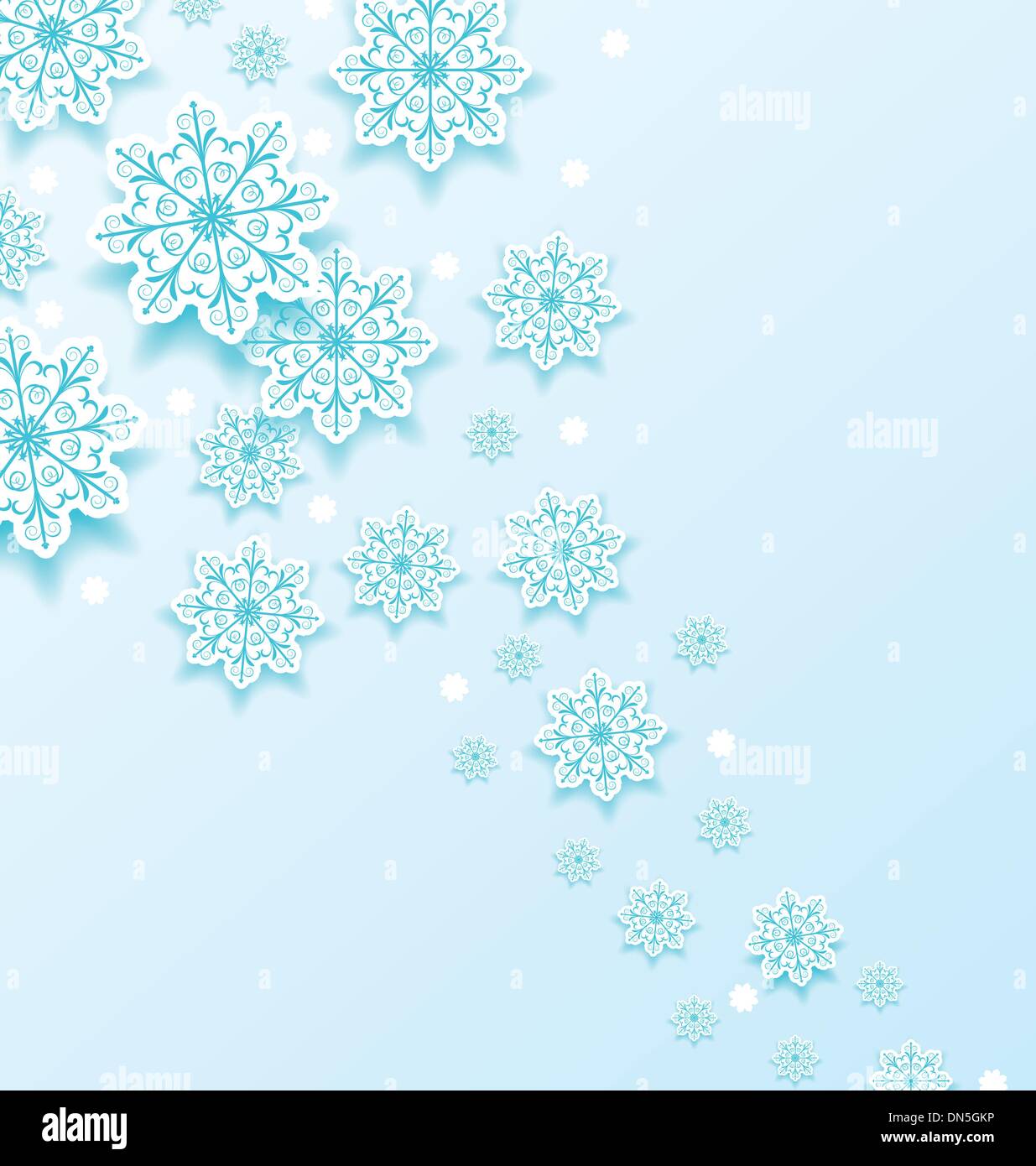 Christmas cold background with snowflakes Stock Vector Image & Art - Alamy