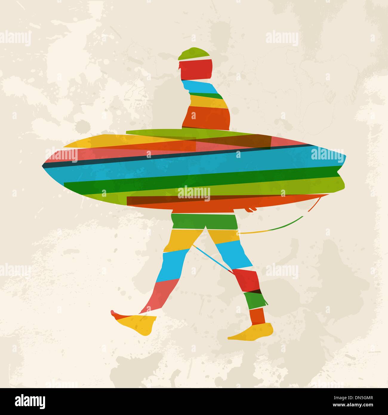 Surf band Stock Vector Images - Alamy