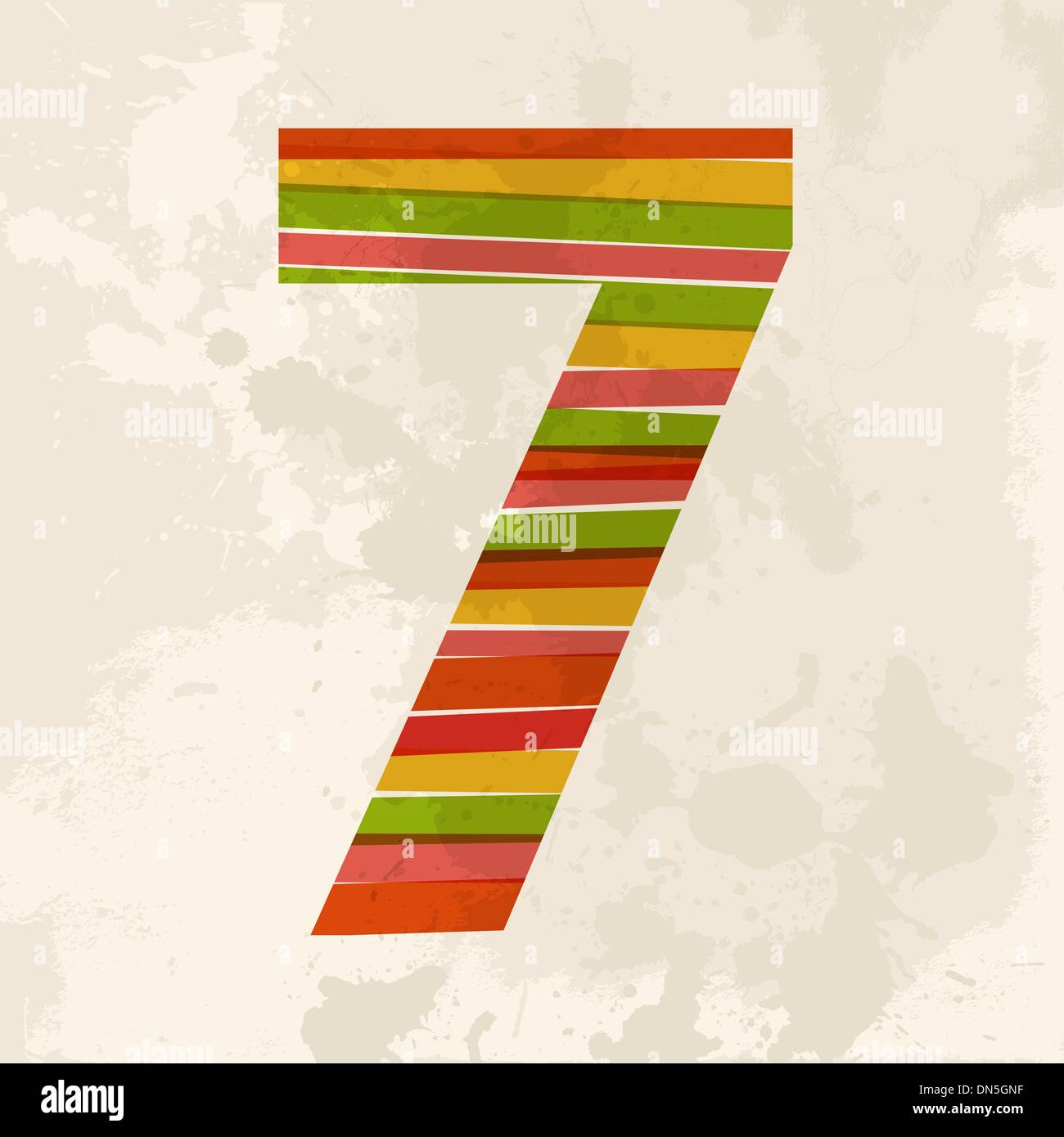 Numeric 7 Stock Vector Images - Alamy